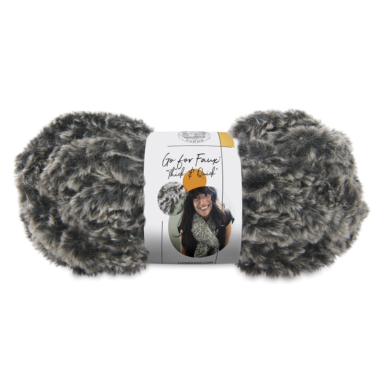 Lion Brand Go For Faux Thick & Quick Yarn-Mink - Walmart.com