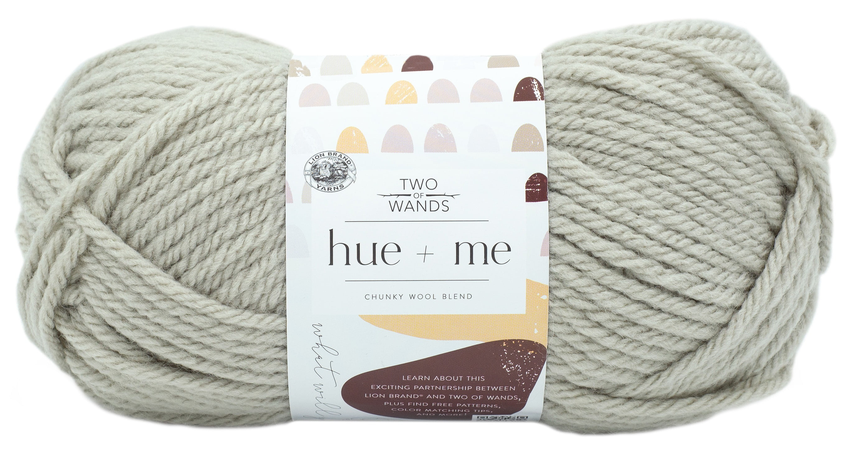 Lion Brand Hue & Me Yarn-Whisper - Walmart.com