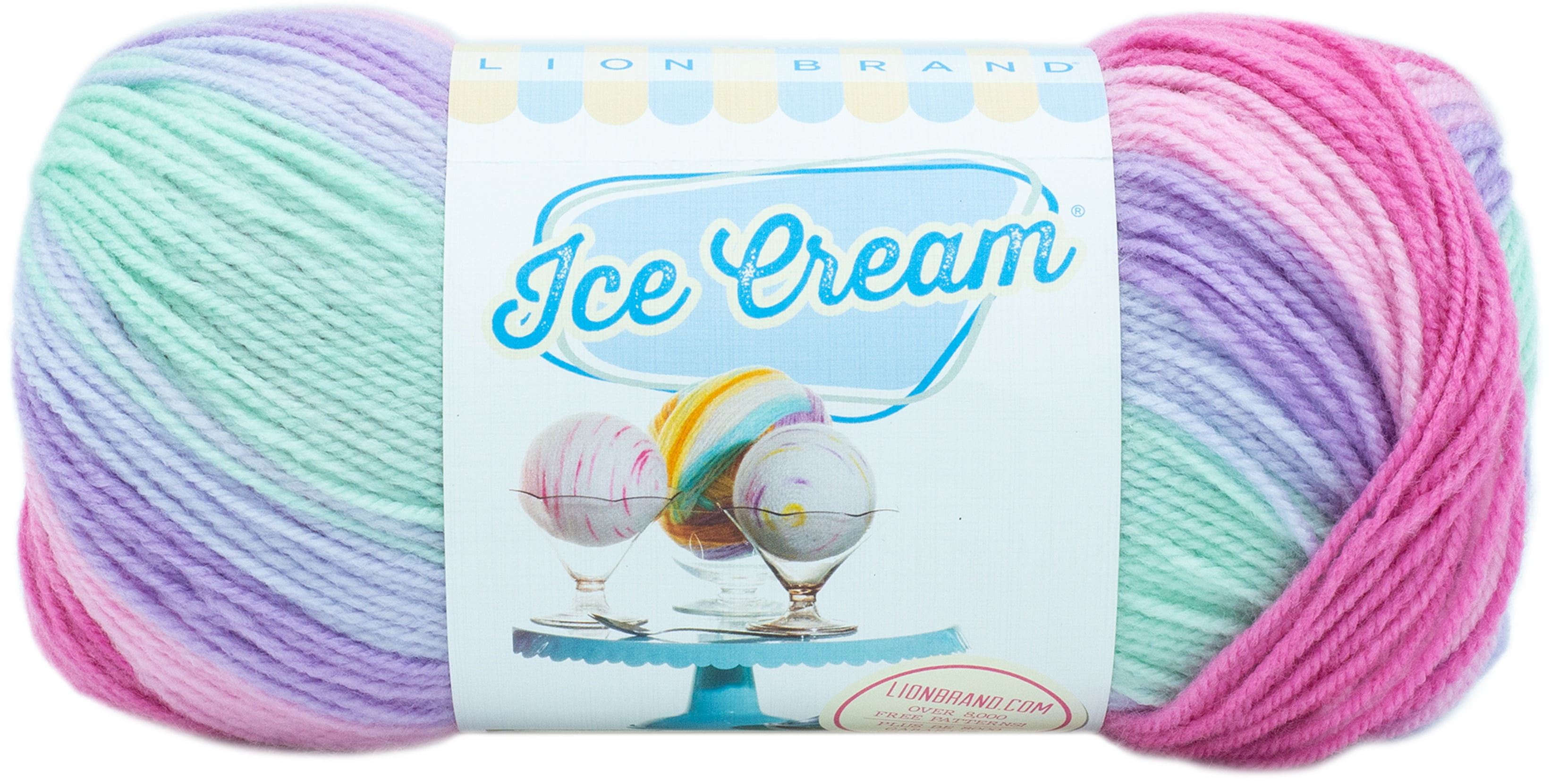 Lion Brand Ice Cream Yarn-Ube - Walmart.com