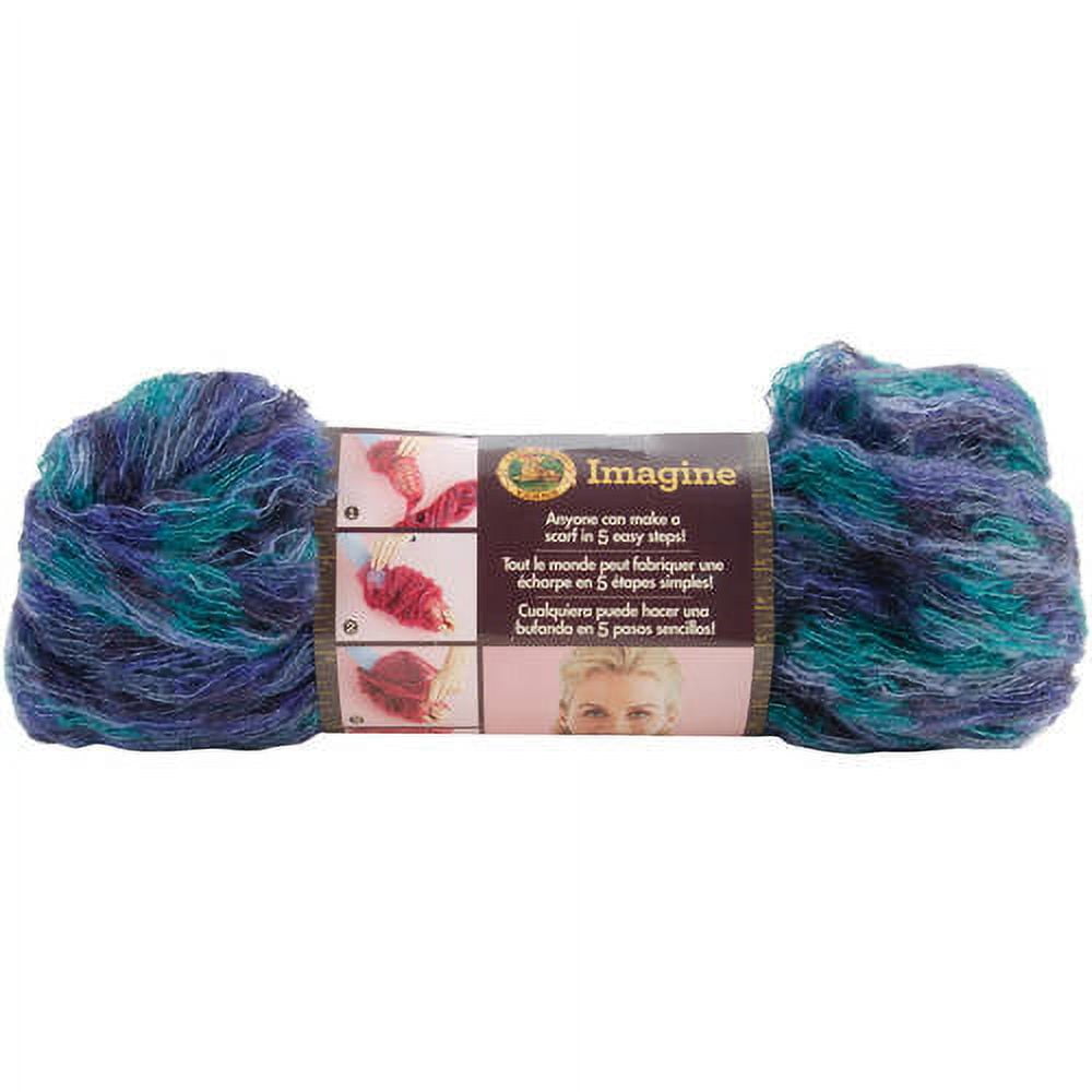 Lion Brand Imagine Yarn, Blueberry Hill - Walmart.com