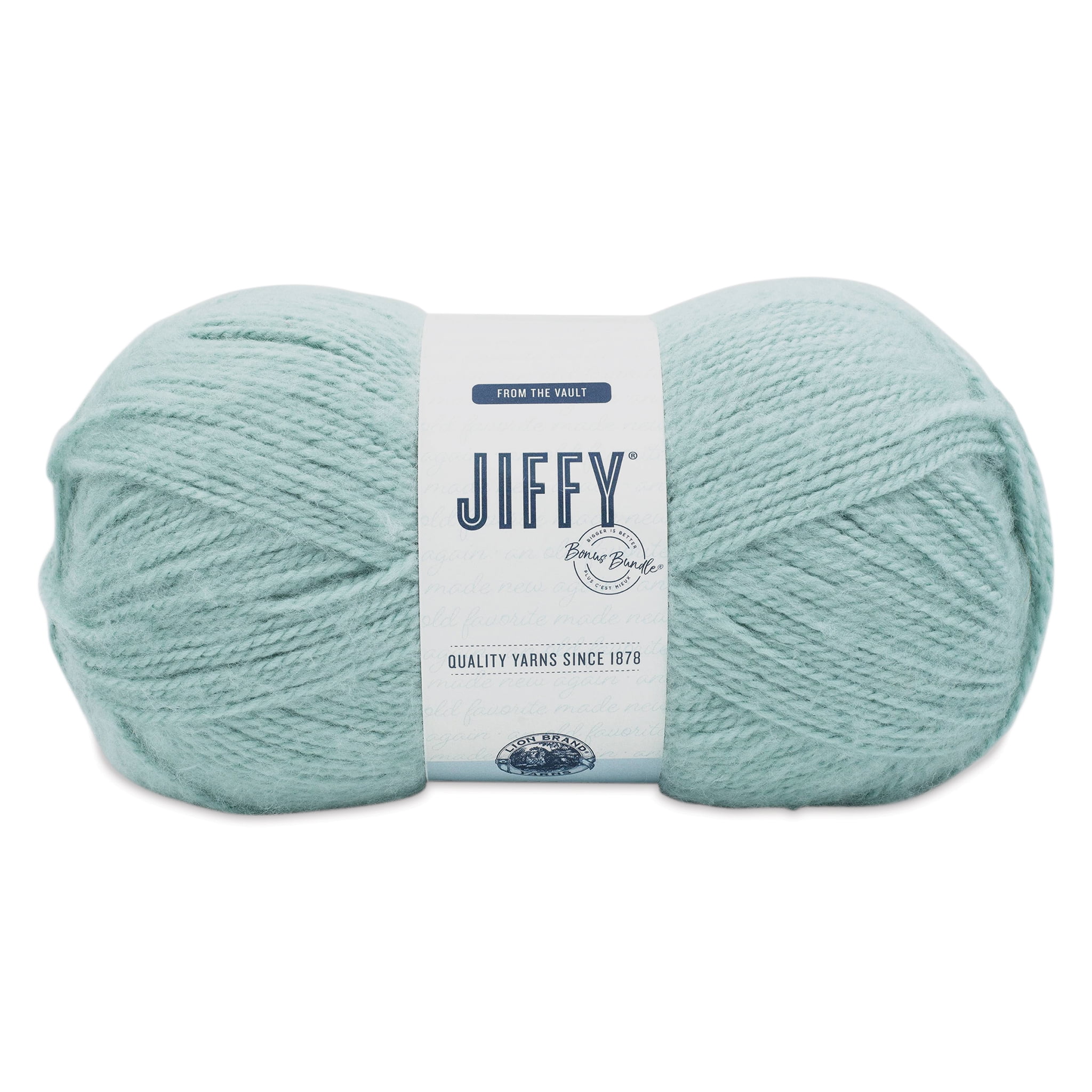 Lion Brand Jiffy Bonus Bundle Yarn-Seafoam - Walmart.com
