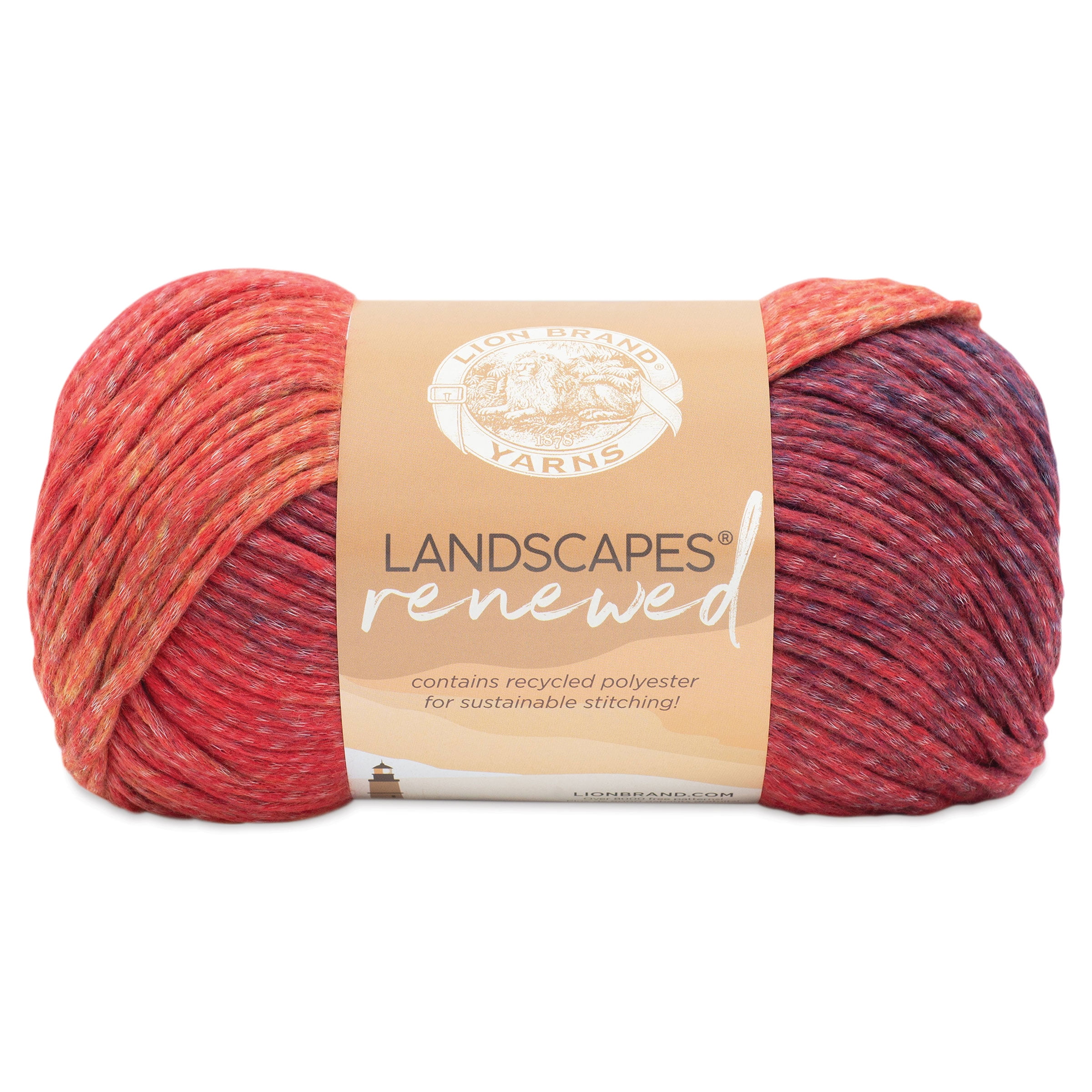Lion Brand Landscapes Renewed Fiesta 542-213T Soft Recycled Yarn ...