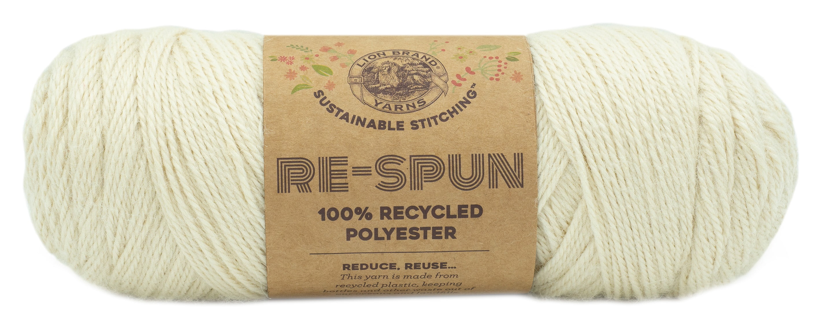 Lion Brand Re-Spun Yarn-Whipped Cream - Walmart.com