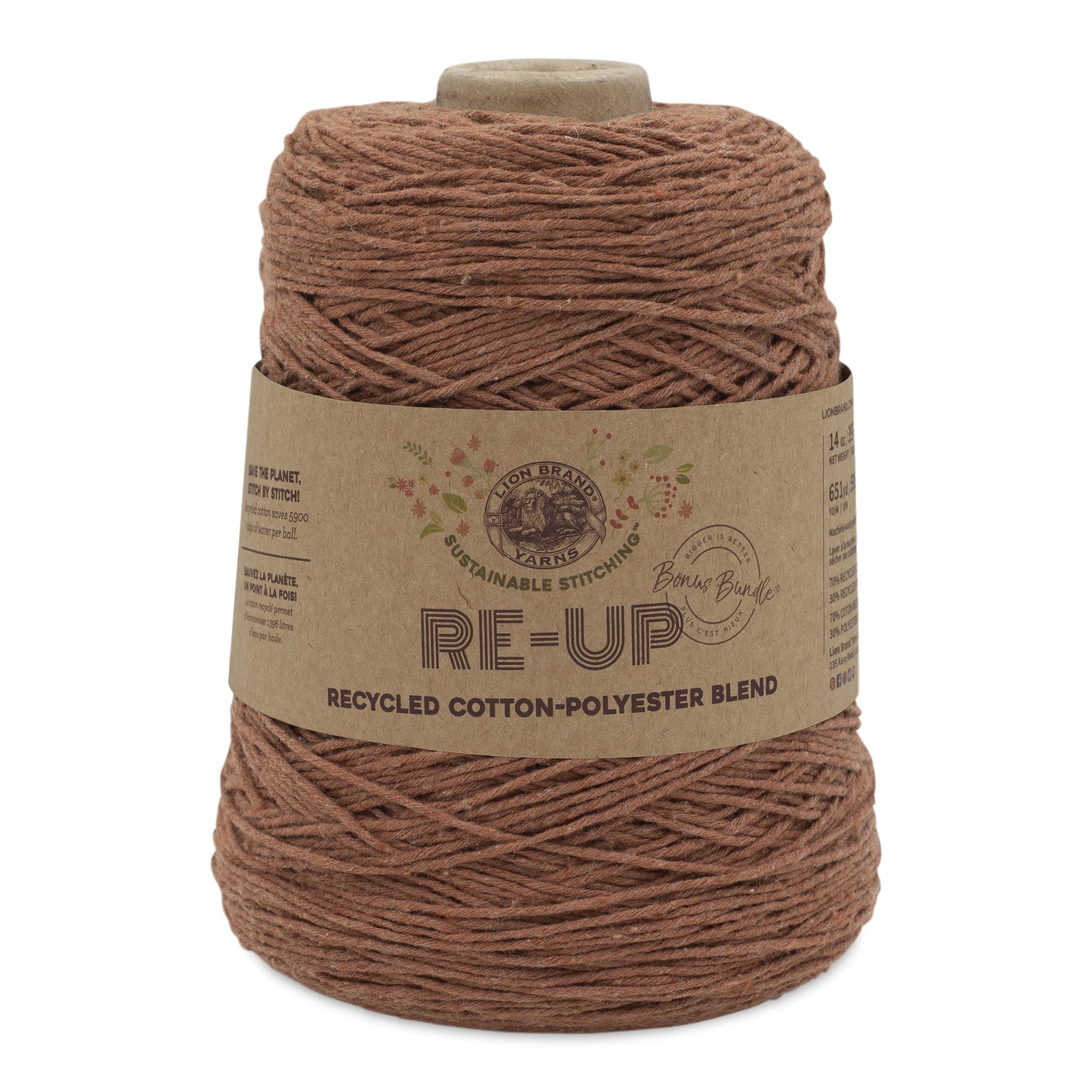 Lion Brand Re-Up Bonus Bundle Yarn-Rust - Walmart.com