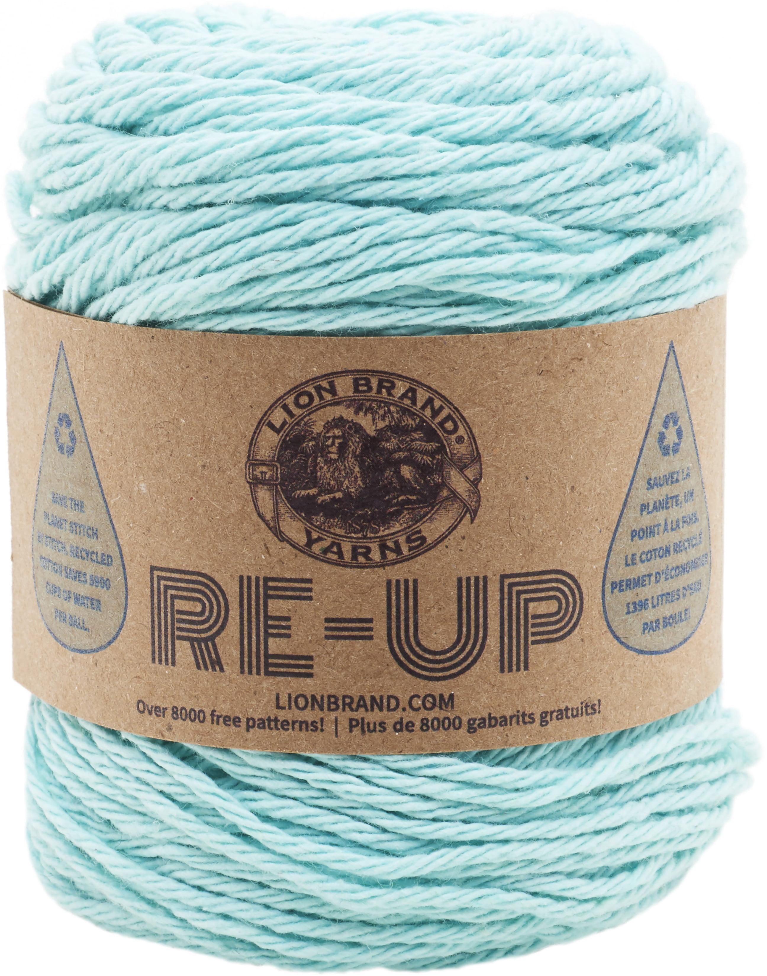 Lion Brand Re-Up Yarn - Aqua - Walmart.com