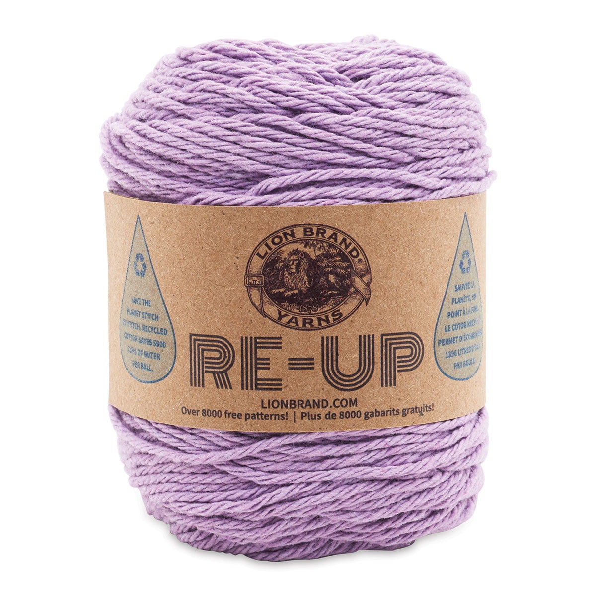 Lion Brand Re-Up Yarn - Lilac - Walmart.com