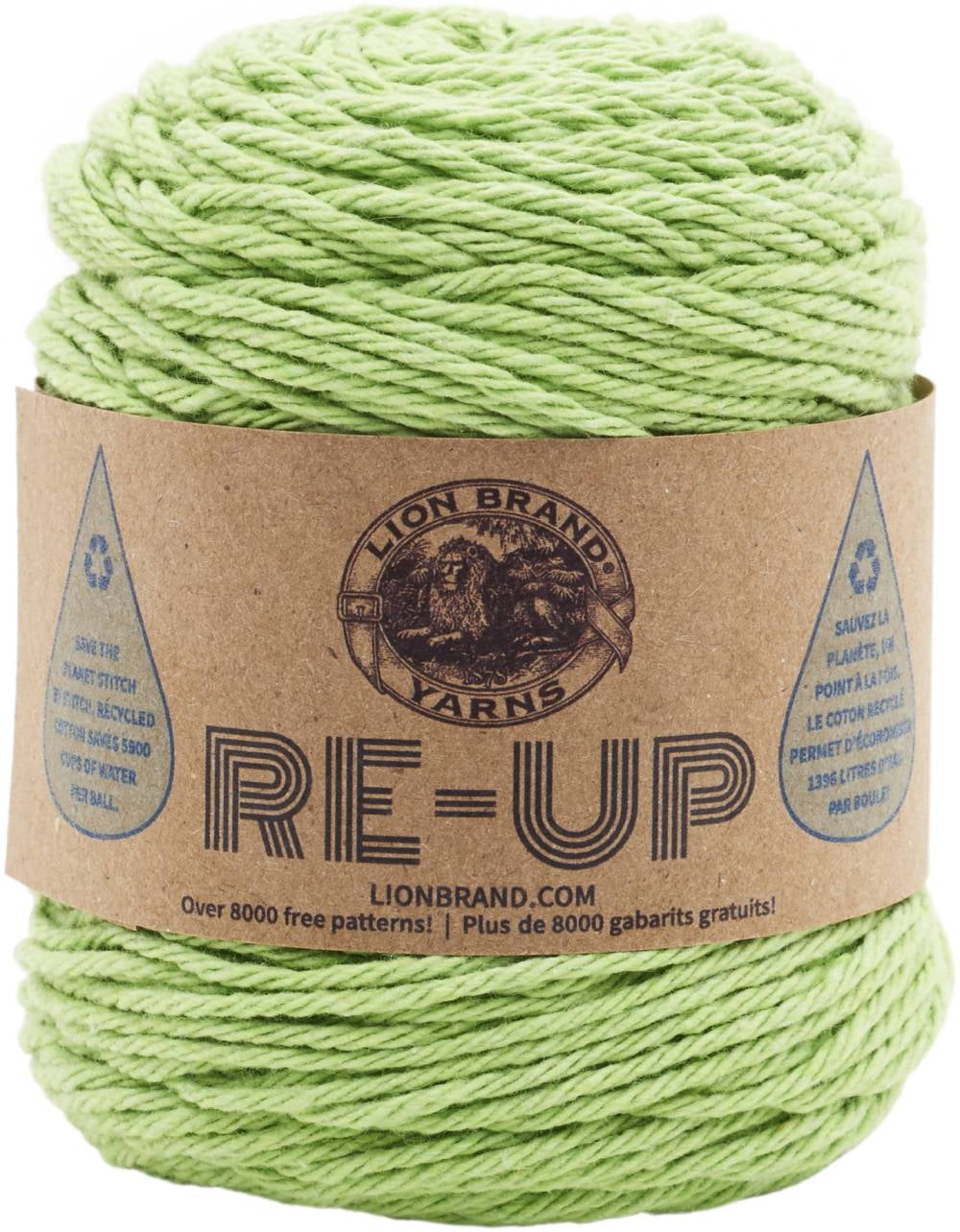 Lion Brand Re-Up Yarn - Lime - Walmart.com