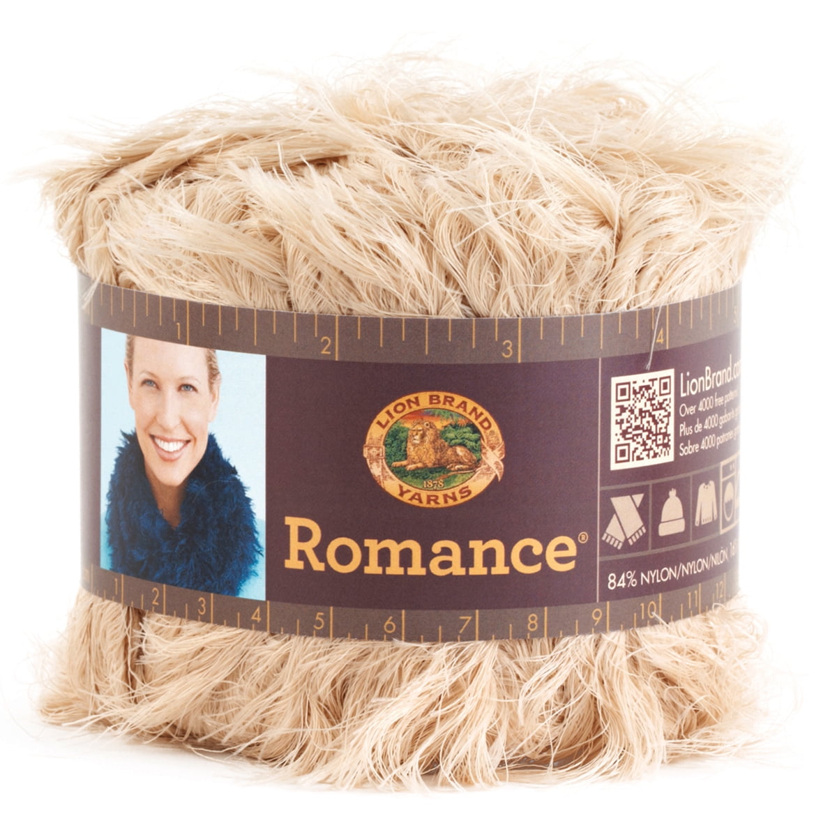 Lion Brand Romance Yarn-Champagne - Walmart.com