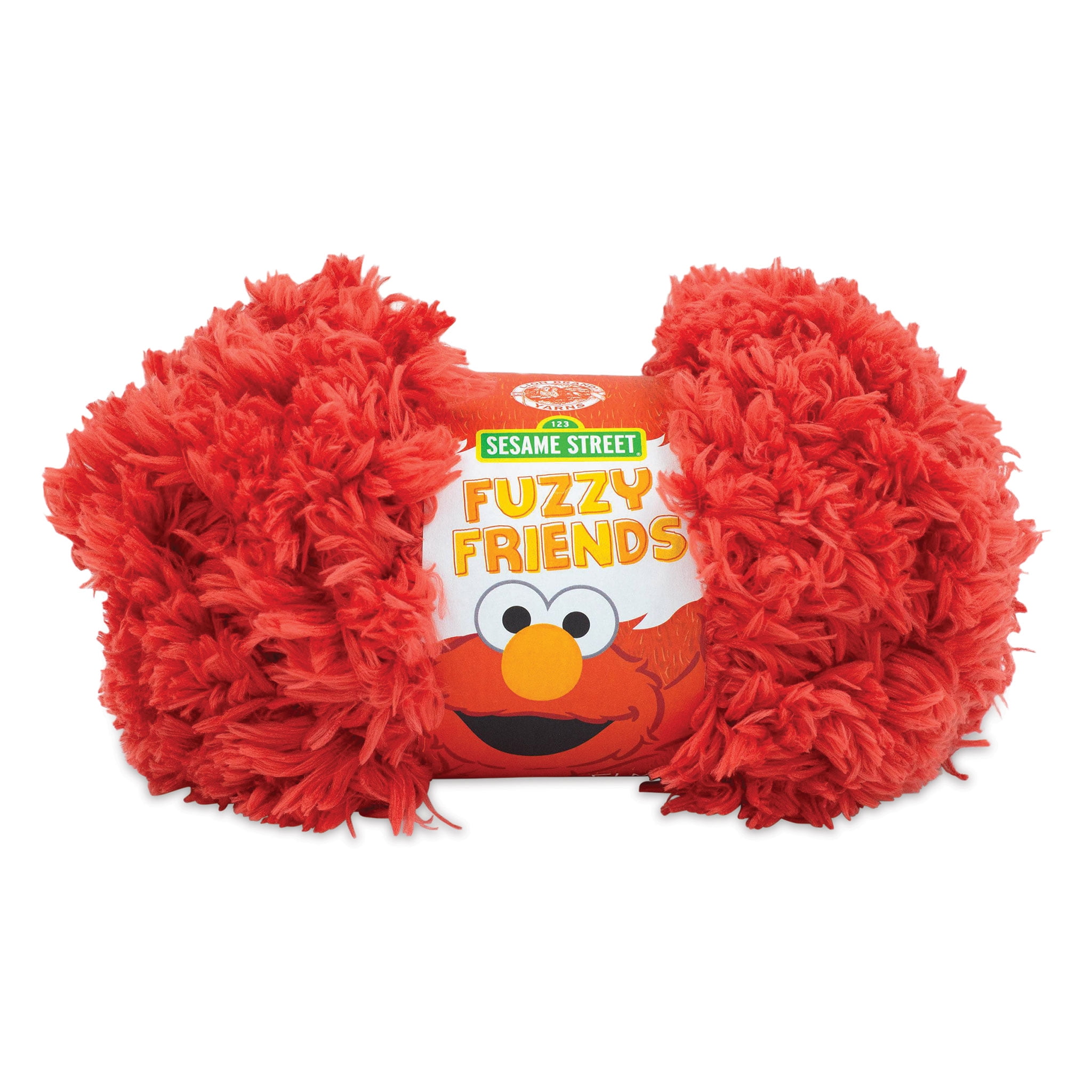 Lion Brand Sesame Street Fuzzy Friends Yarn-Elmo Red - Walmart.com