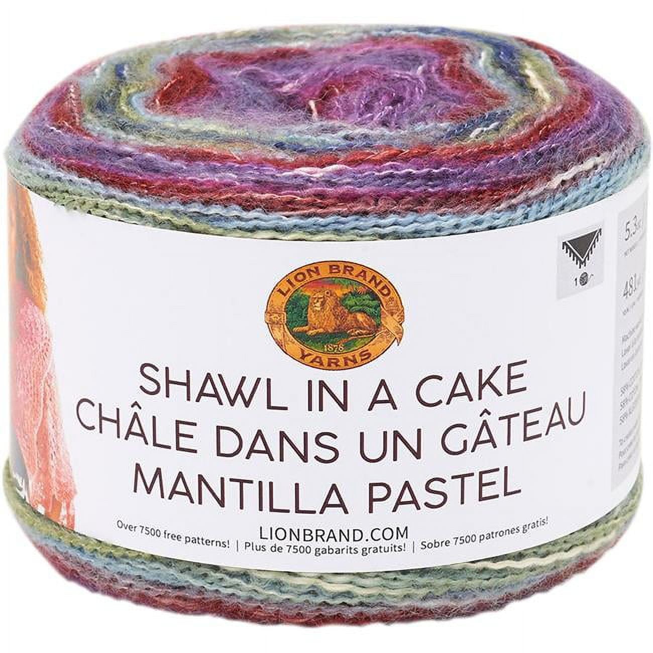 Lion Brand Shawl In A Cake Yarn-Mellow Muse - Walmart.com