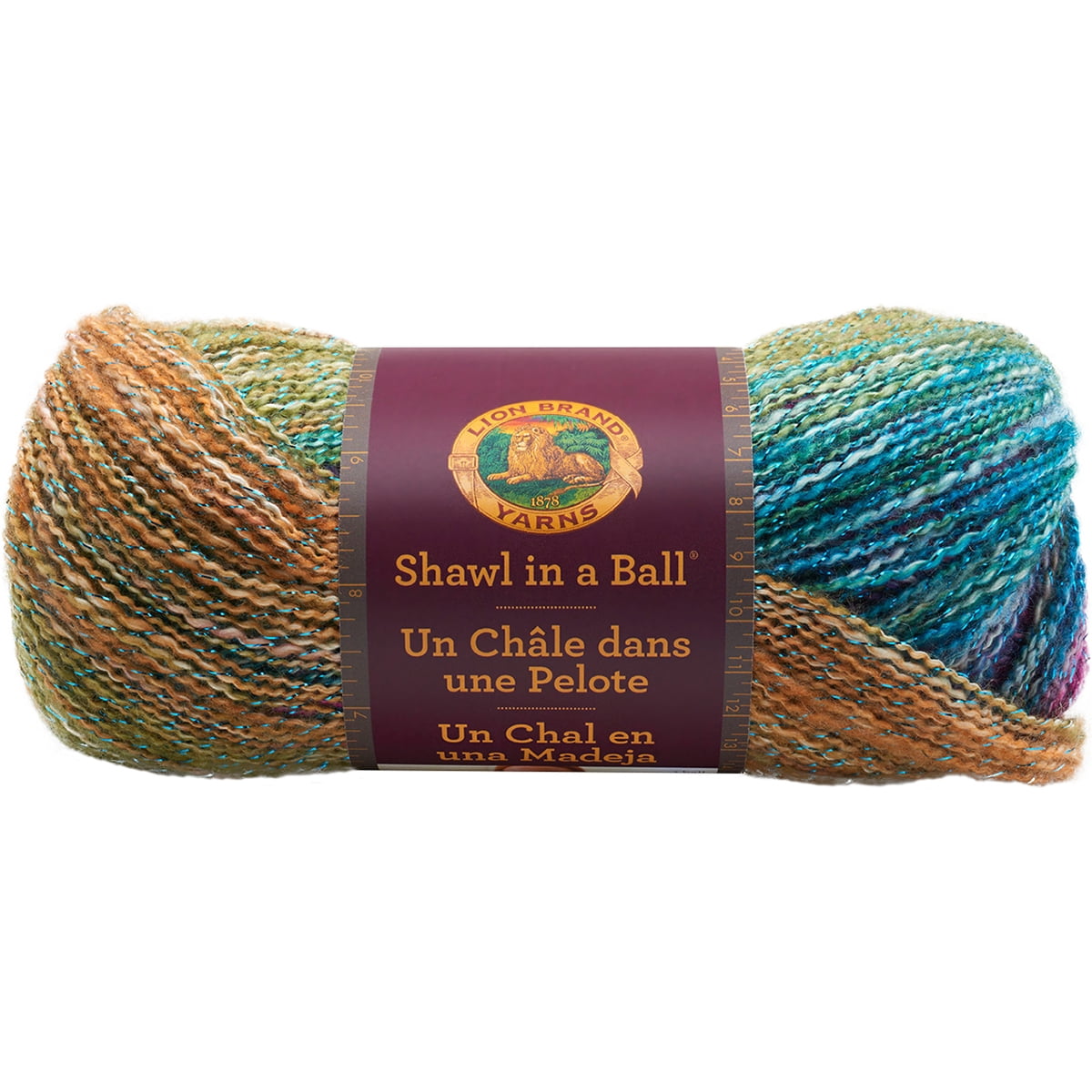 Lion Brand Yarn Shawl in a Ball Prism 828-302 Fashion Yarn - Walmart.com