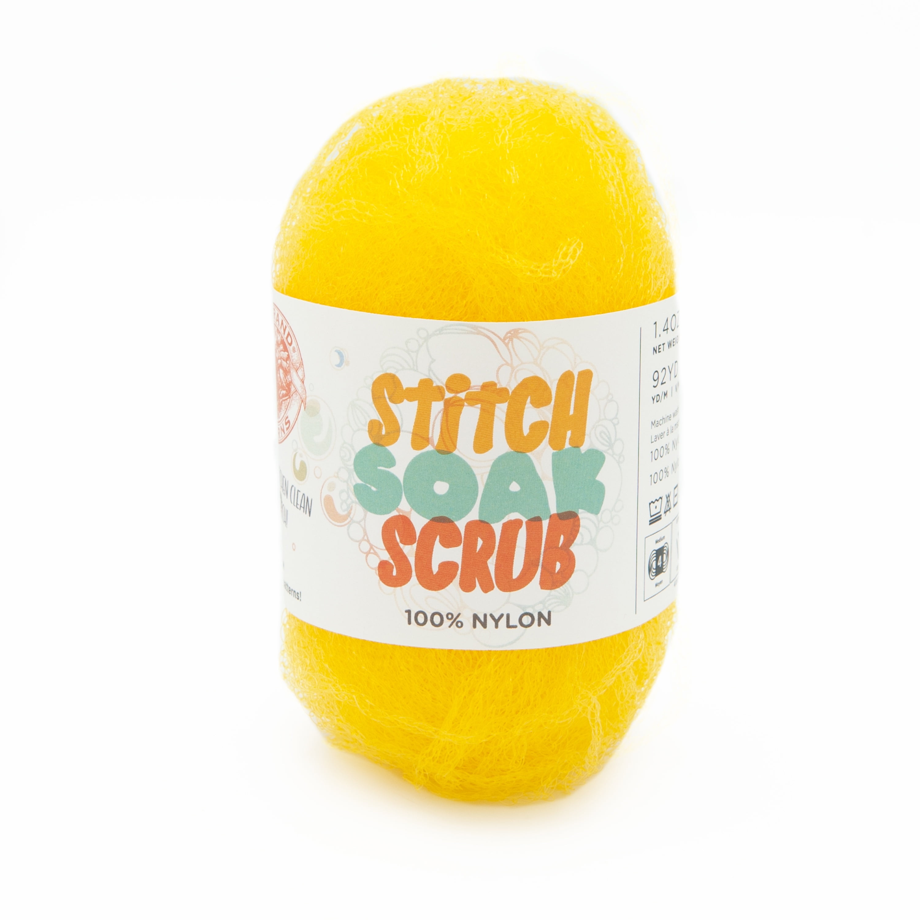 Lion Brand Stitch Soak Scrub Yarn-Cyber Yellow - Walmart.com