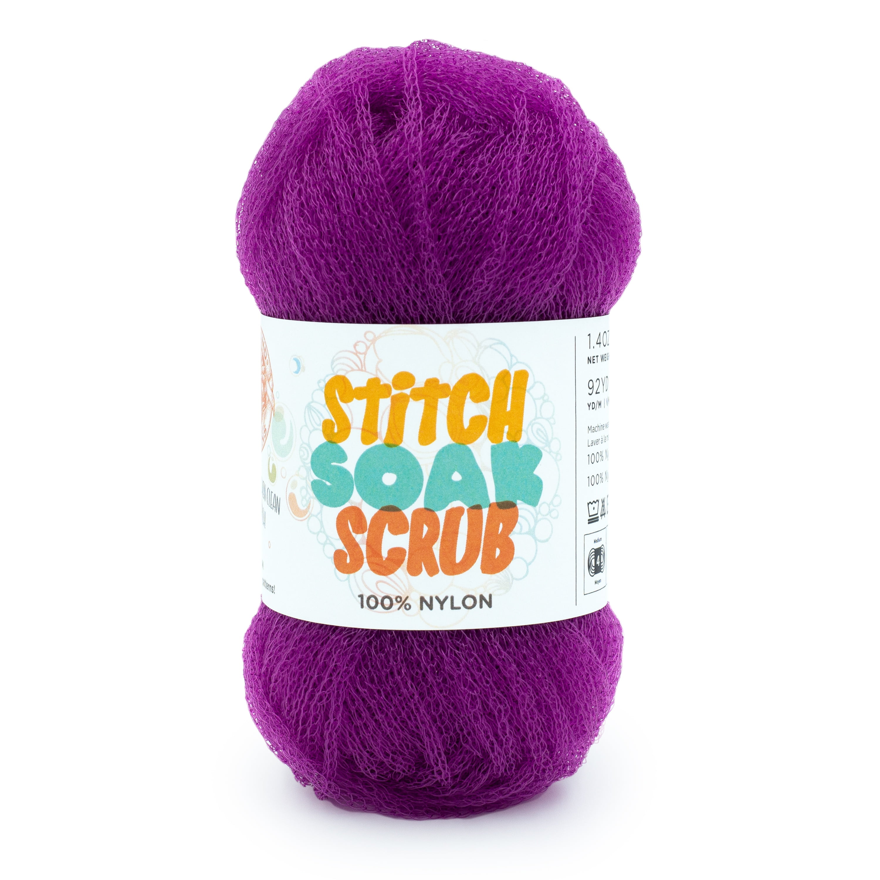 Lion Brand Stitch Soak Scrub Yarn-Pansy - Walmart.com