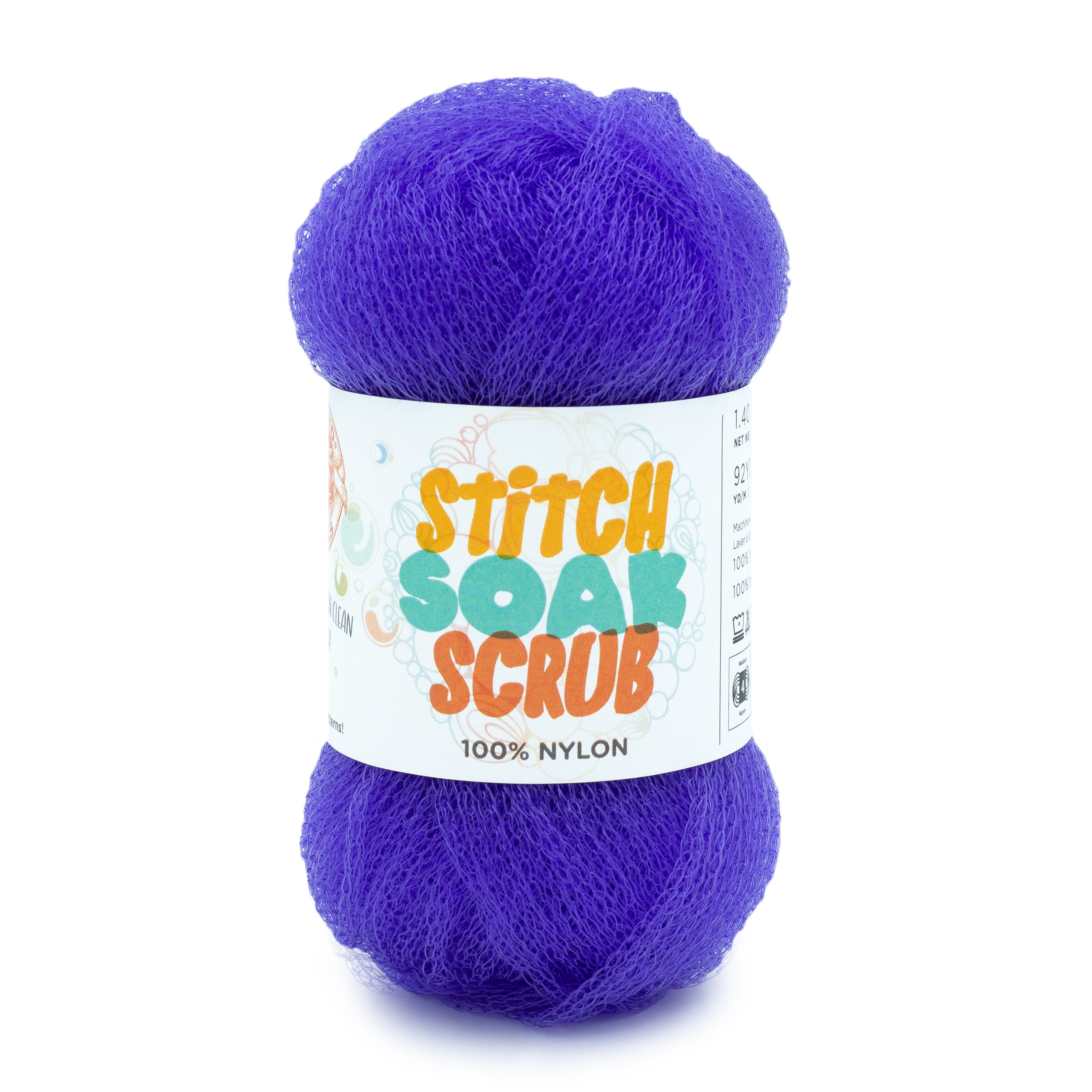 Lion Brand Stitch Soak Scrubby Scrubber Yarn-Sapphire - Walmart.com