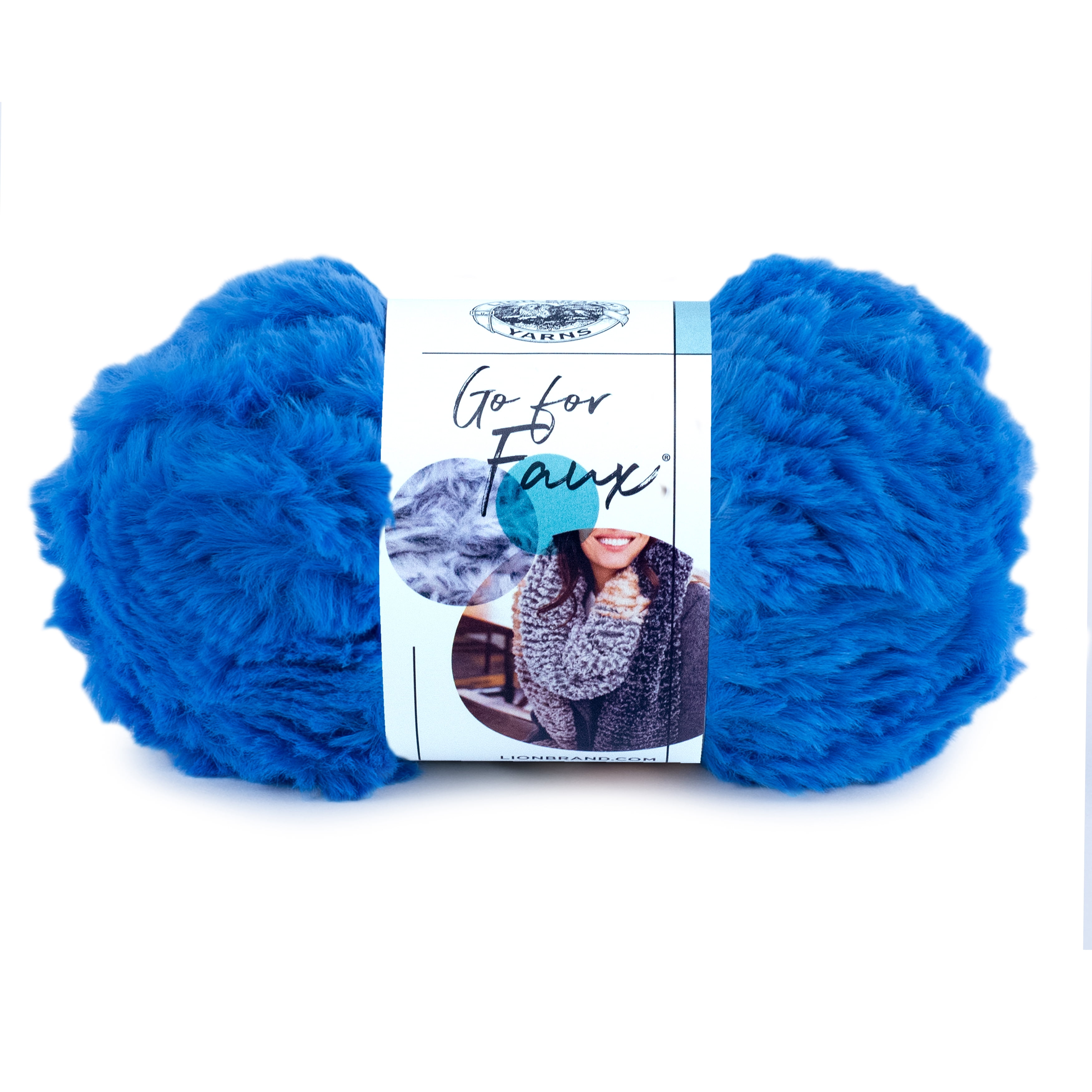 Lion Brand Super Bulky 100% Polyester Blue Yarn, 65 yd - Walmart.com