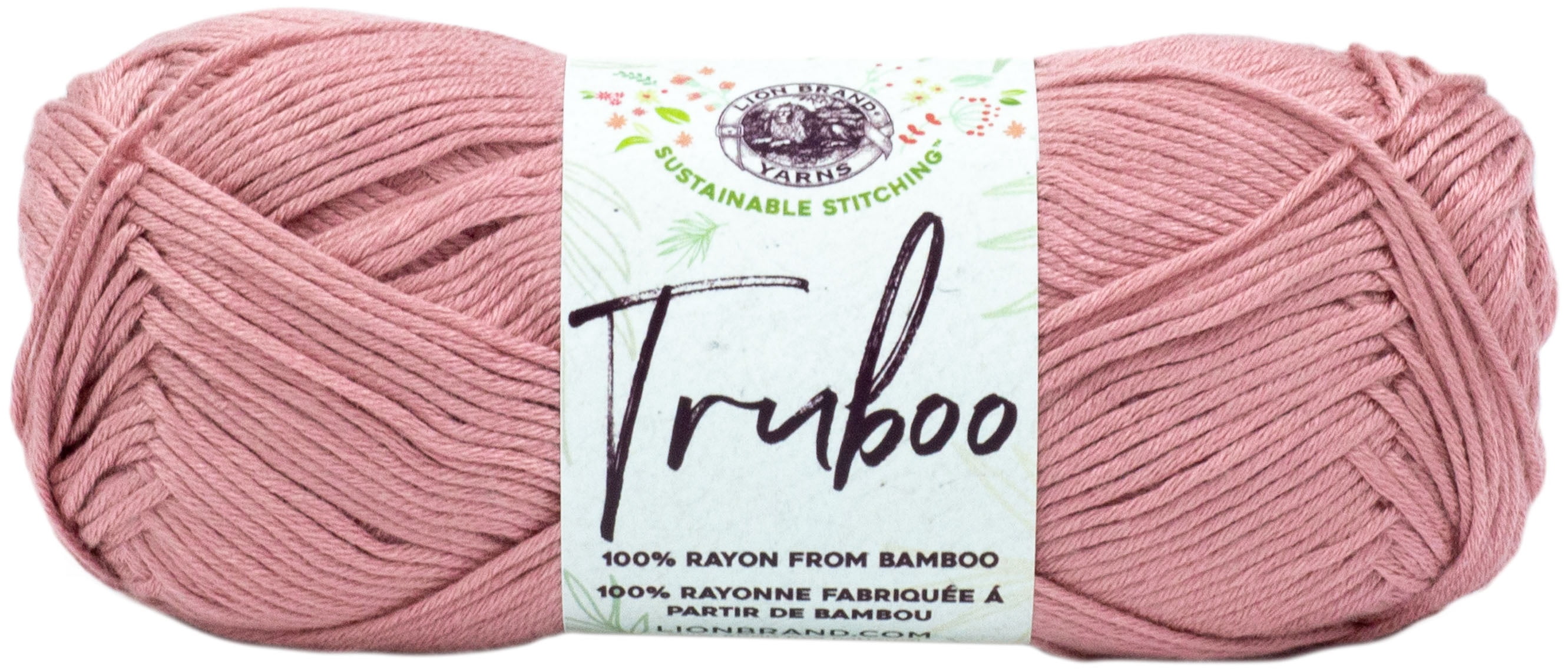 Silky Lion Brand Truboo Bamboo Yarn-Cameo with Subtle Sheen - Walmart.com