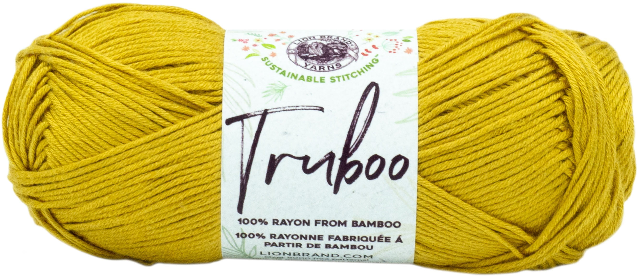 Lion Brand Truboo Yarn-Goldenrod - Walmart.com
