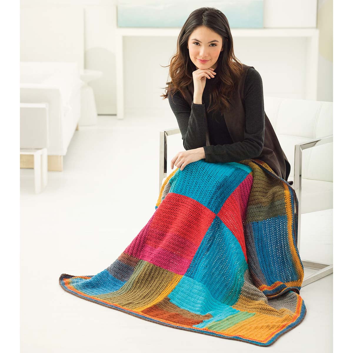 Lion Brand® Two Directions Afghan Crochet Kit - Walmart.com
