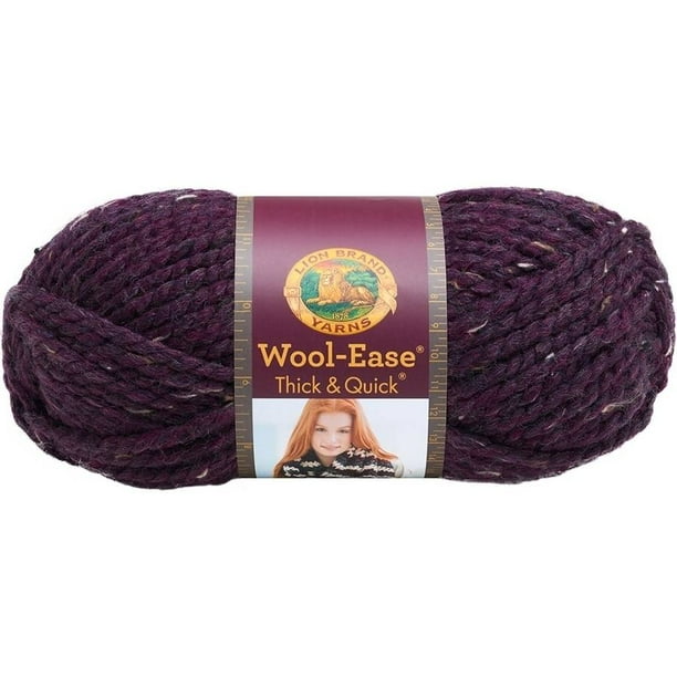 Lion Brand Wool-Ease Thick & Quick Raisin Yarn, 1 Each - Walmart.com