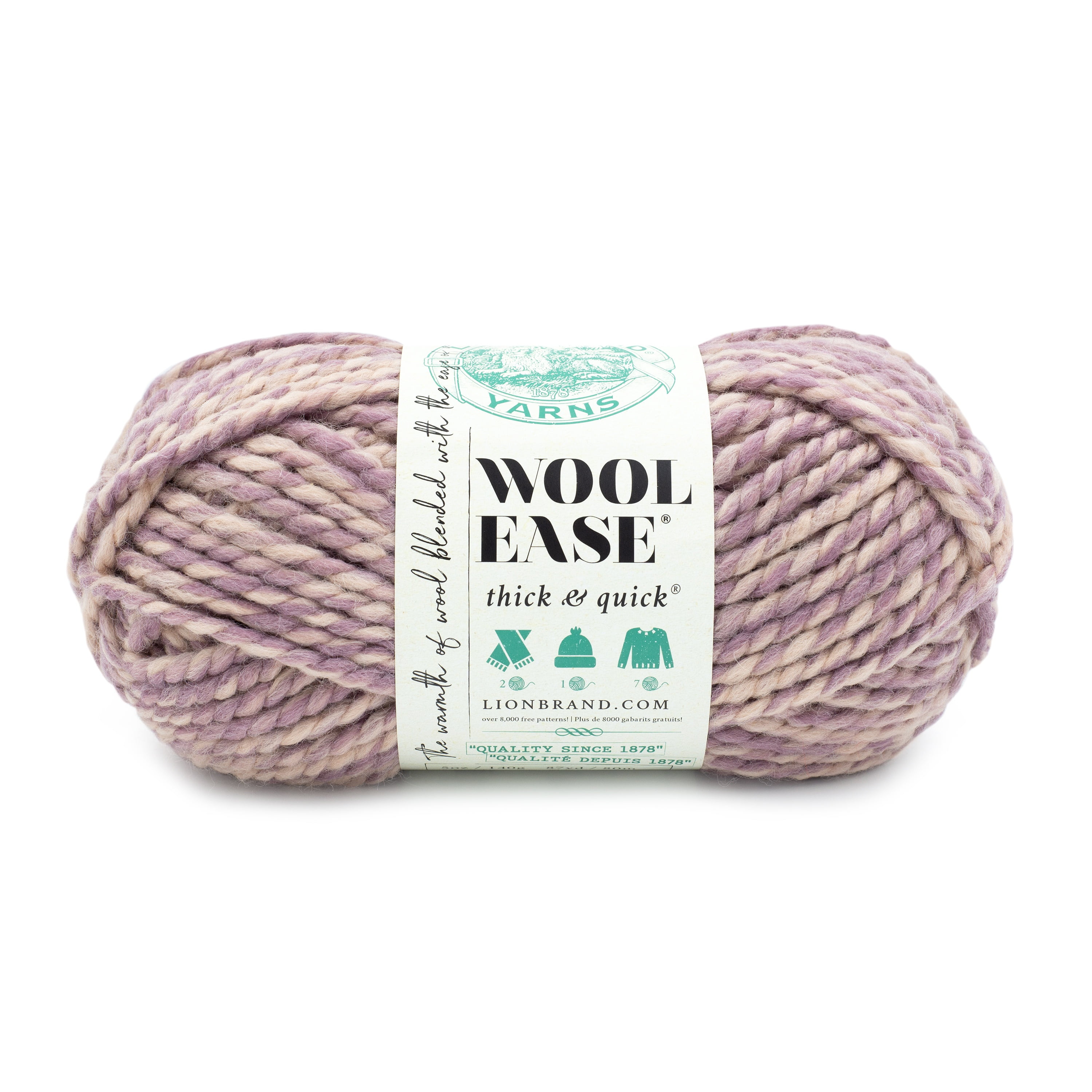 Lion Brand Wool-Ease Thick & Quick Yarn-Bubbles - Walmart.com