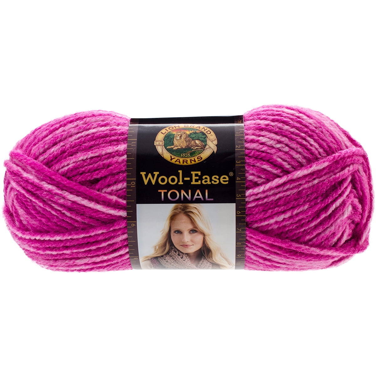 Lion Brand Wool-Ease Tonal Yarn-Fuchsia - Walmart.com