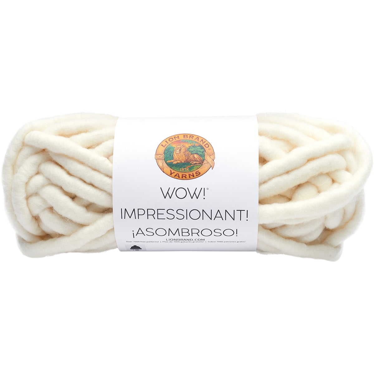 Lion Brand Yarn Wow Non Dairy Creamer 932-098 Bulky Novelty Yarn ...