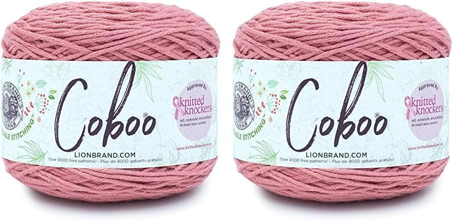 Lion Brand Yarn (1 Skein) Coboo Yarn, Terracotta, 696 Foot (Pack of 2 ...