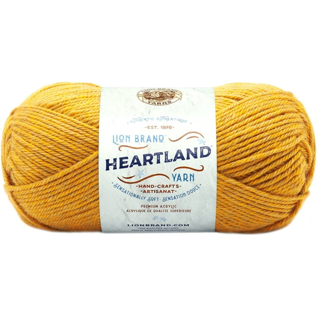Lion Brand Yarn 136-158 Heartland Yarn, Yellowstone - Walmart.com