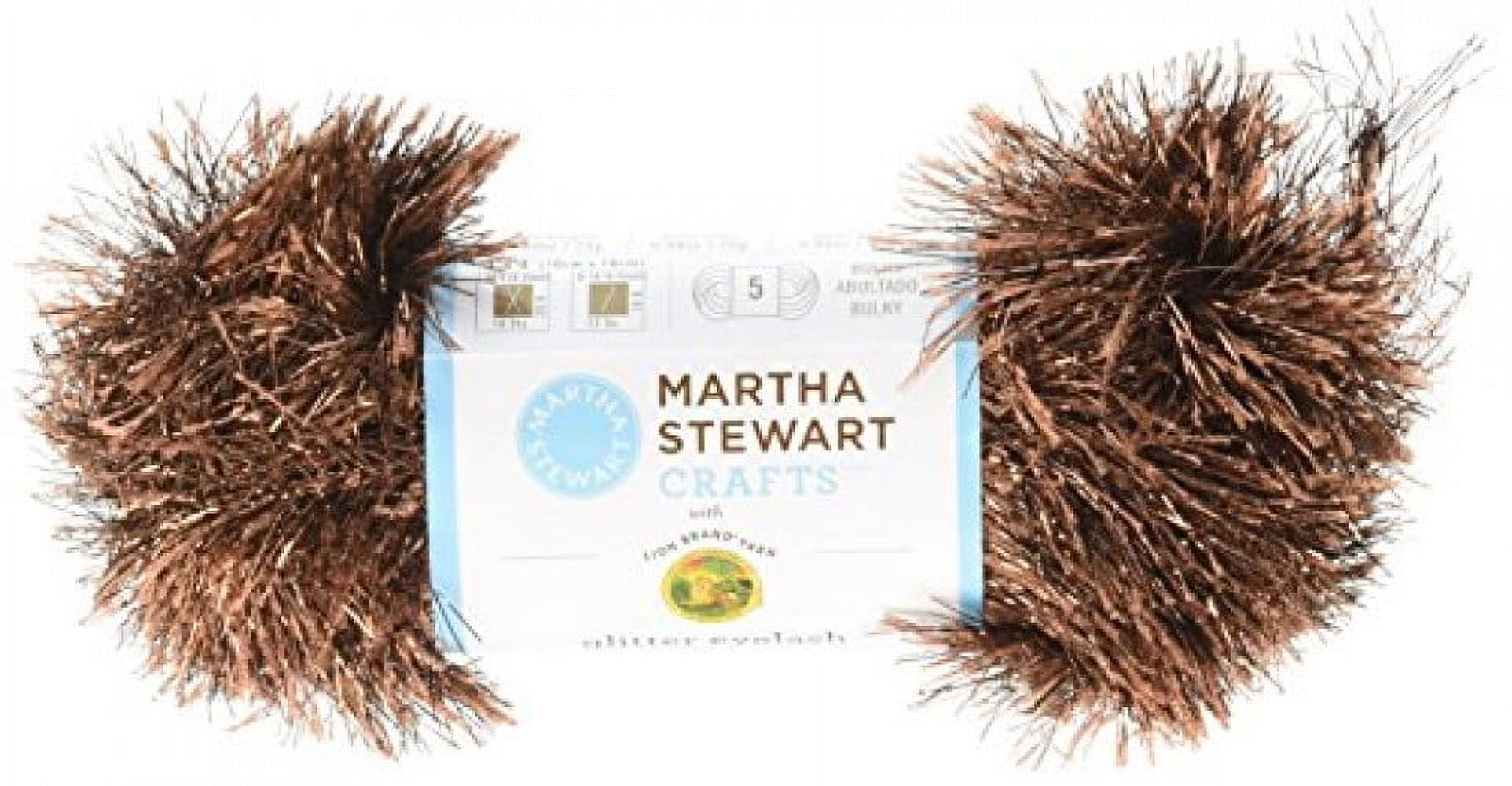 Lion Brand Yarn 5800-526 Martha Stewart Glitter Eyelash Yarn ...