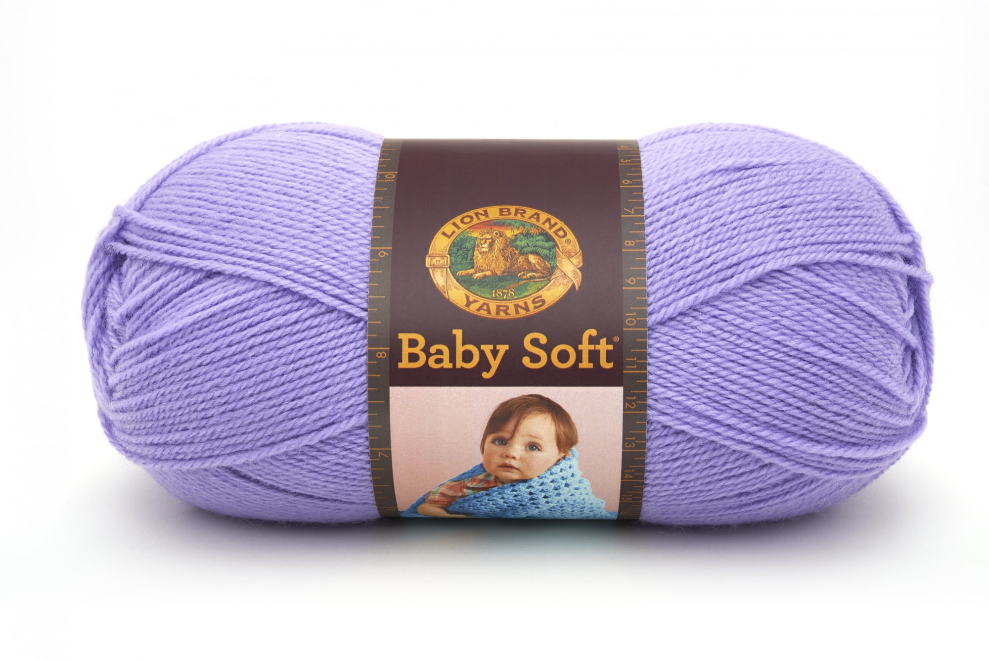 Lion Brand Yarn Baby Soft Lavender 920-143 Baby Yarn - Walmart.com