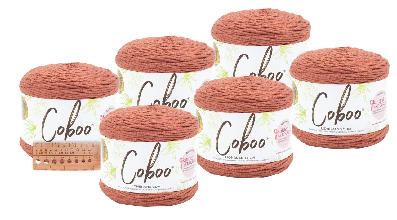 Lion Brand Yarn - Coboo - 6 Pack (Russet) - Walmart.com