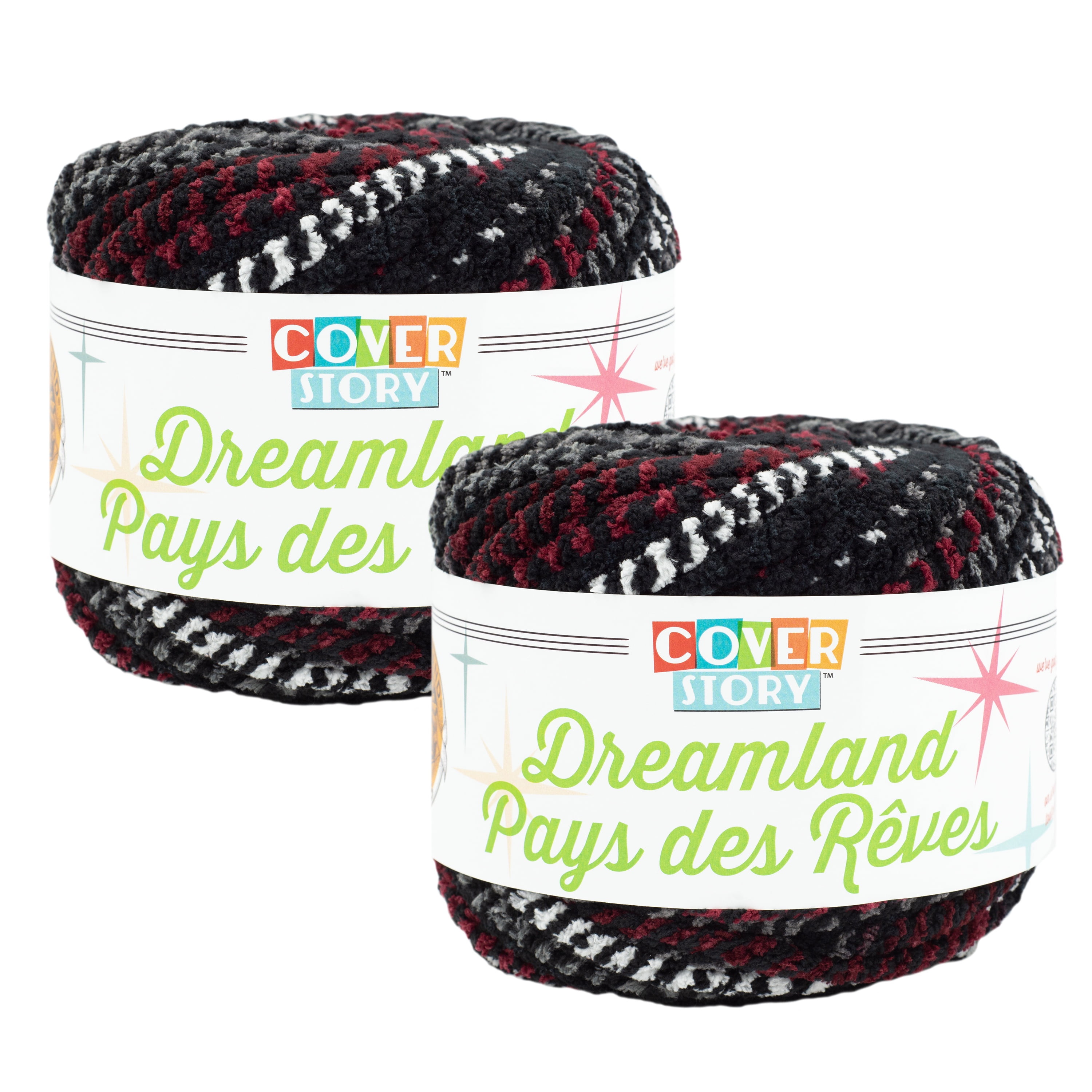 Lion Brand Yarn Cover Story Dreamland Black Cherry Super Bulky ...