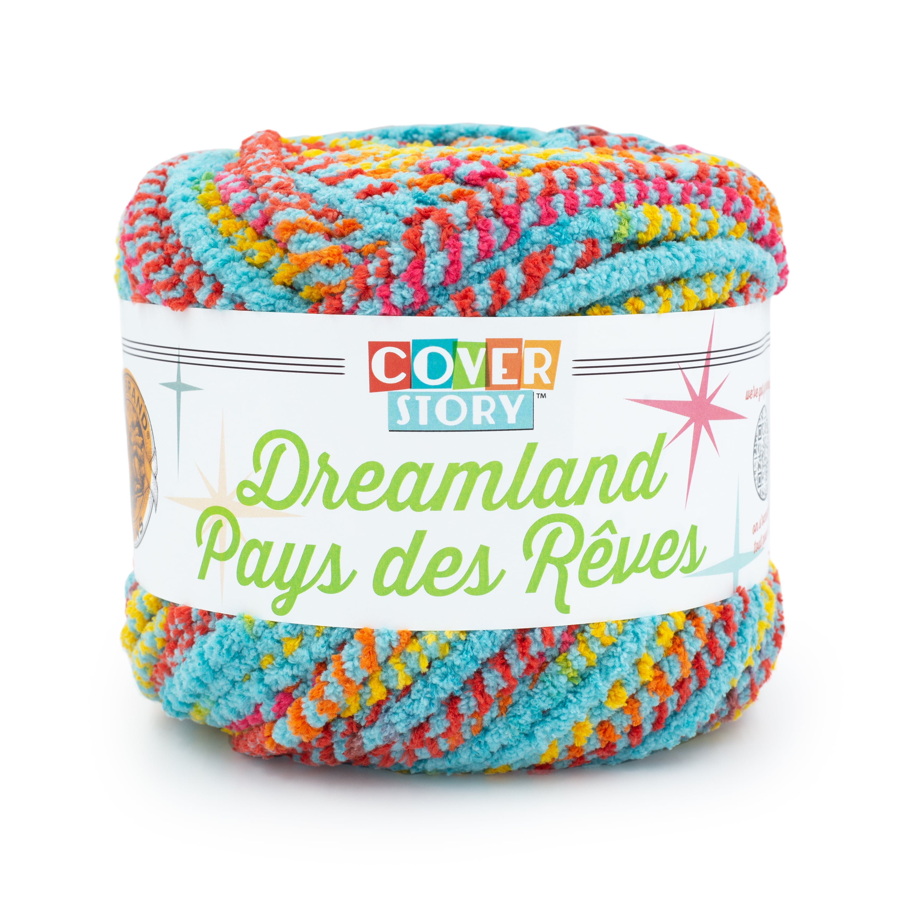 Lion Brand Yarn Cover Story Dreamland Blue Hawaii Super Bulky Polyester ...