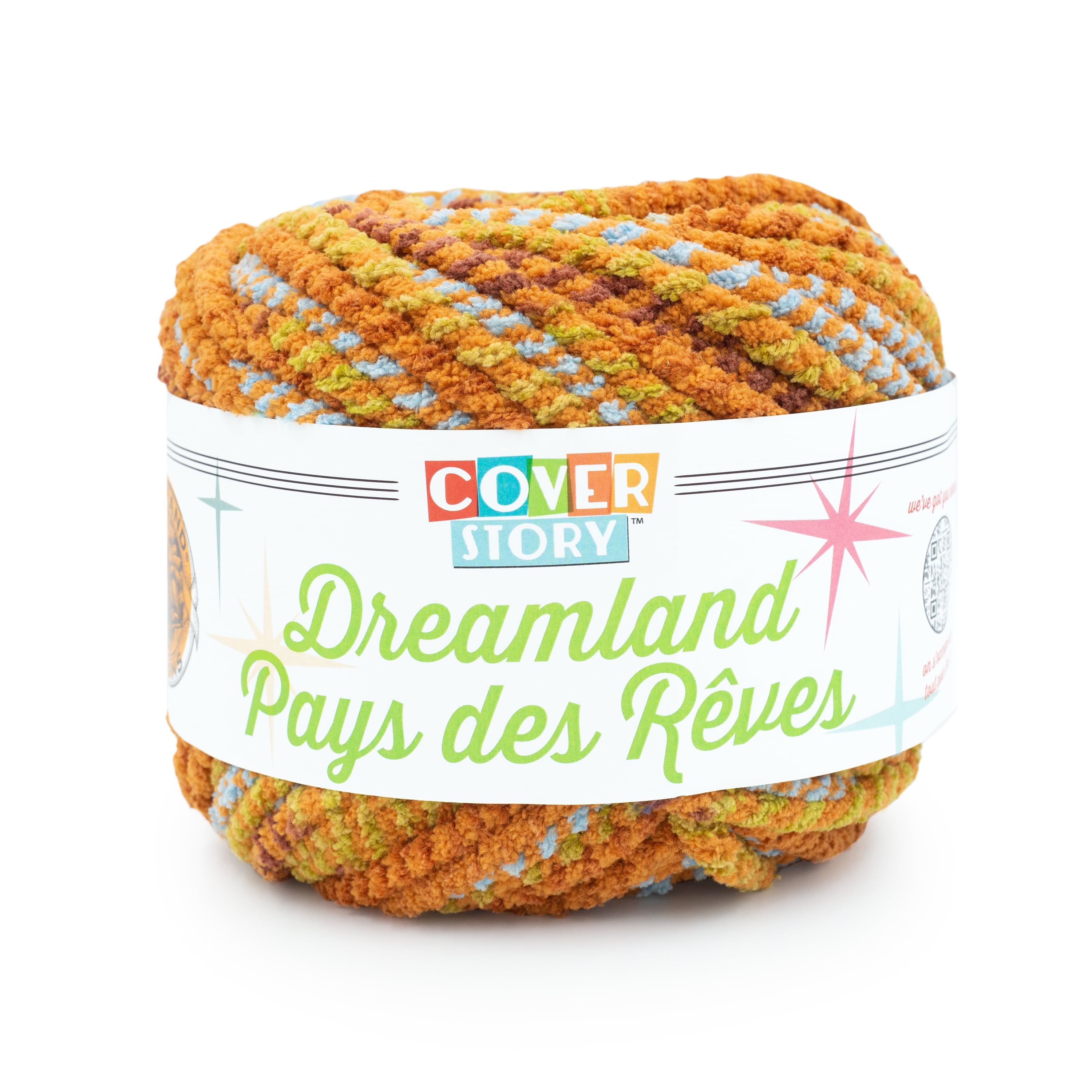 Lion Brand Yarn Cover Story Dreamland Bonfire Super Bulky Polyester ...