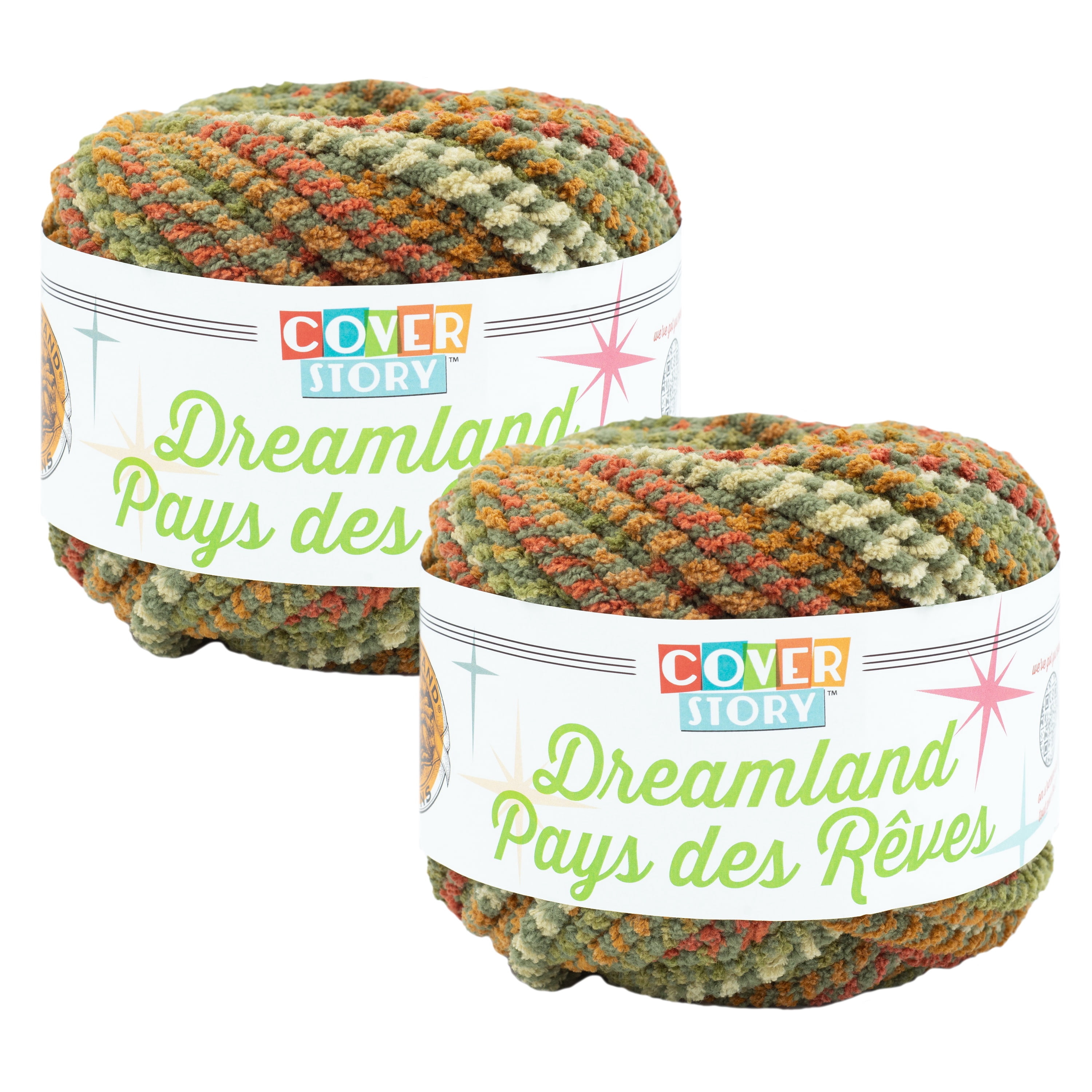 Lion Brand Yarn Cover Story Dreamland Camouflage Super Bulky Polyester ...