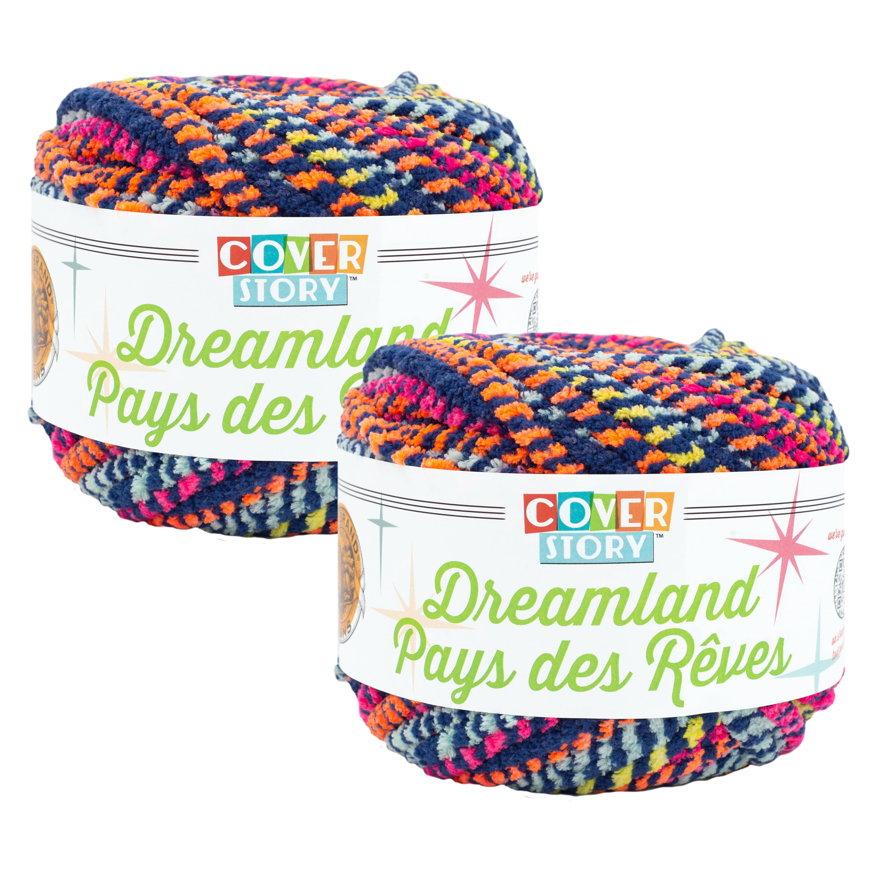 Lion Brand Yarn Cover Story Dreamland Cosmos Super Bulky Polyester Yarn ...