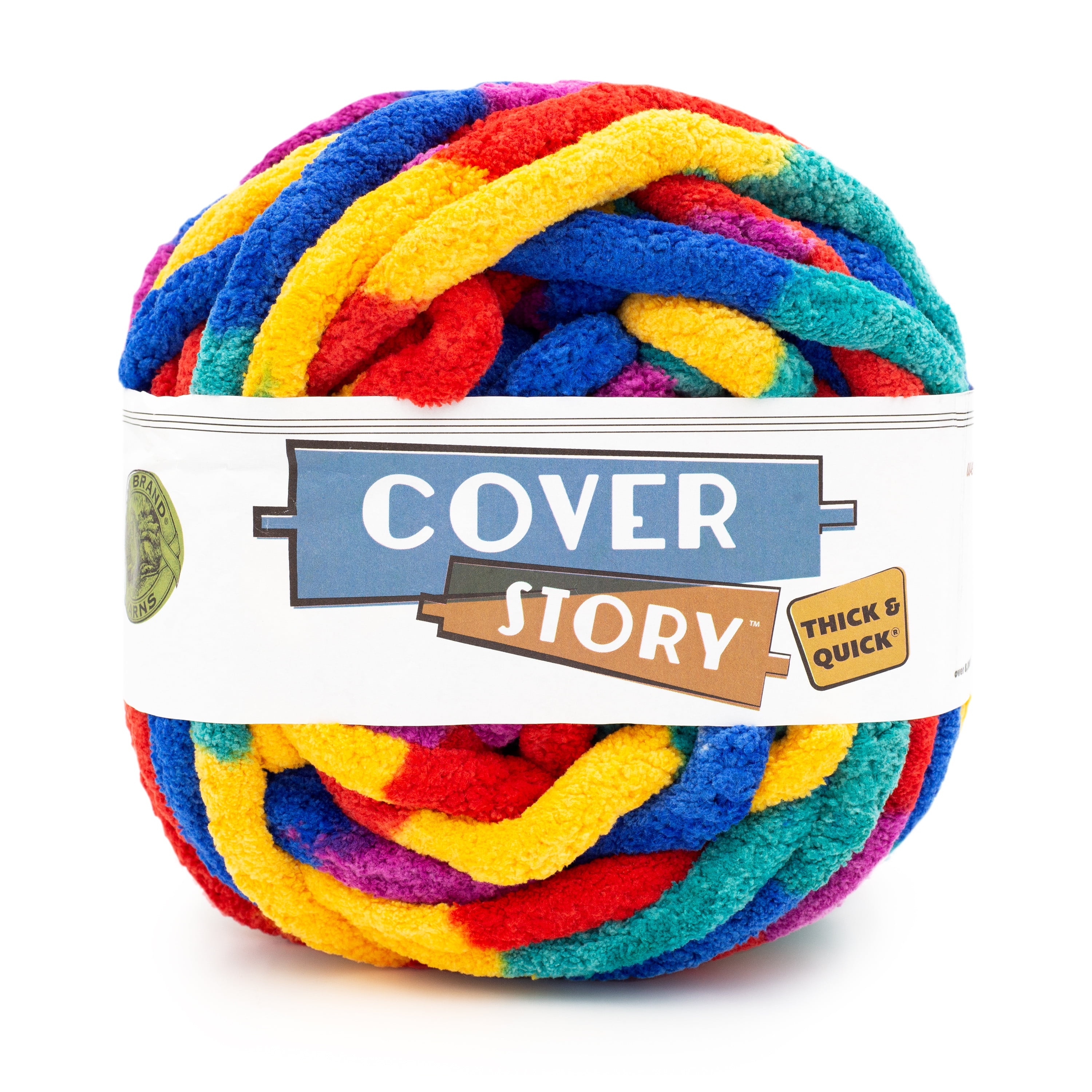 Lion Brand Yarn Cover Story Thick & Quick Tropical Jumbo Polyester ...