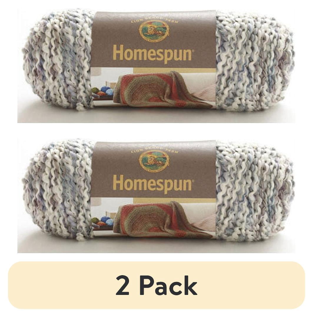 (2 pack) Lion Brand Yarn Homespun Tudor Bulky Multi-color Yarn ...