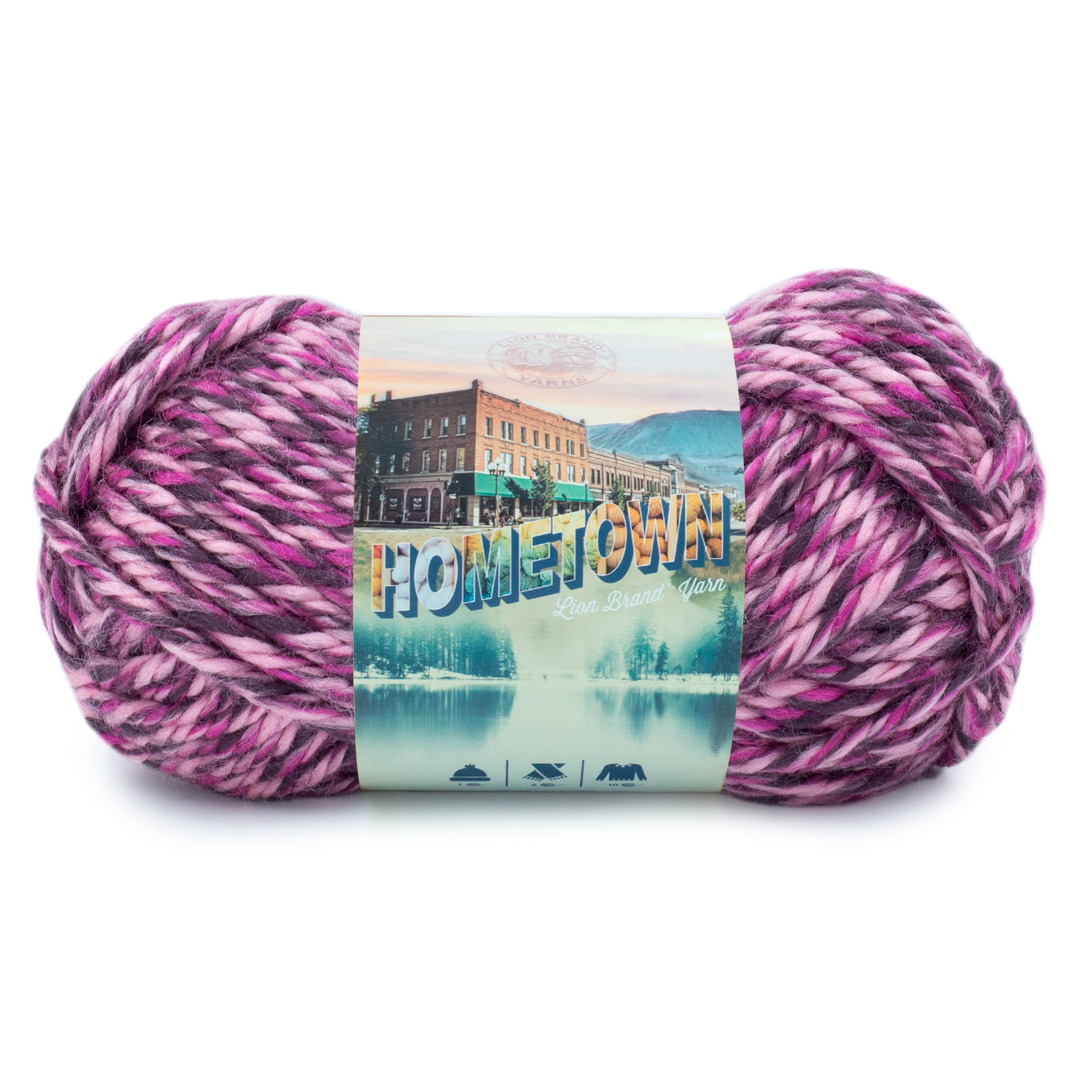 Lion Brand Yarn Hometown Elmore City Dance 135-235 Super Bulky Acrylic ...