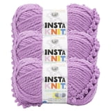 Lion Brand Yarn Insta Knit Vio-Let it Go Super Bulky Acrylic, Wool ...