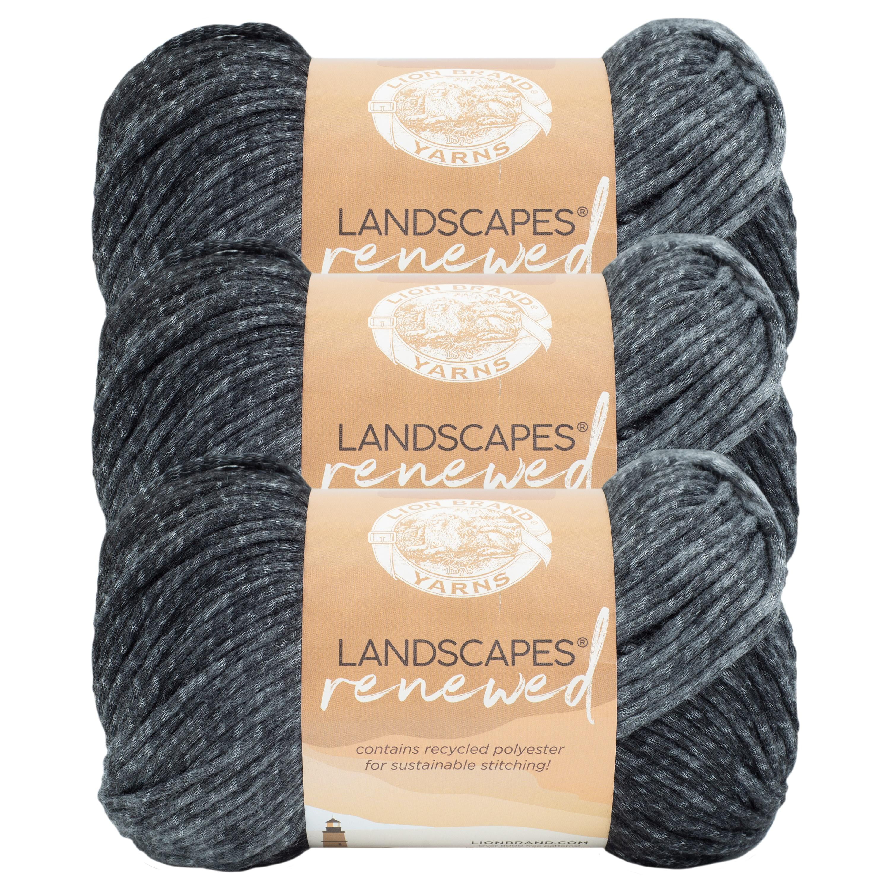 Lion Brand Yarn Landscapes Renewed Marble Medium Polyester, Recycled ...