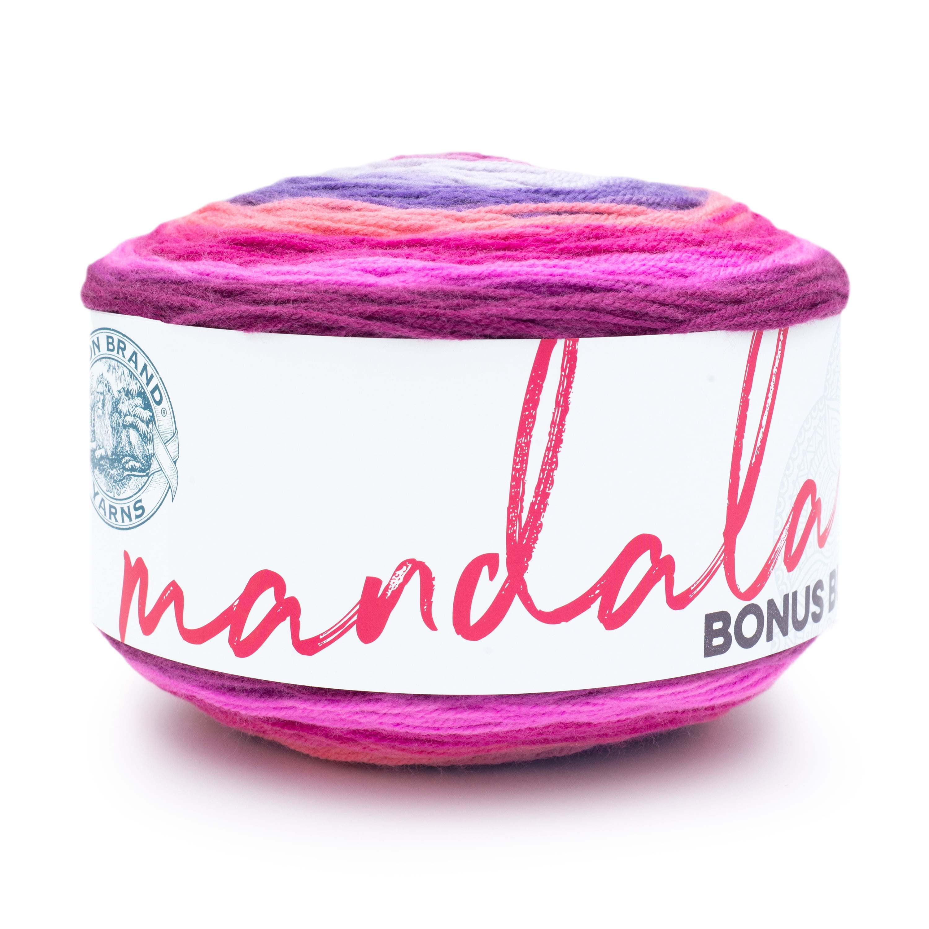 Lion Brand Yarn Mandala Bonus Bundle Talos Light Acrylic Multi-color ...