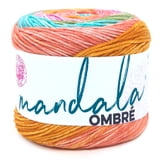 Lion Brand Yarn Mandala Ombre Tranquil Cake, Multi-Color Acrylic ...