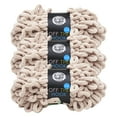 Lion Brand Yarn Off the Hook Beach Sand Loop Jumbo Polyester Beige Yarn ...