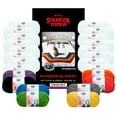 Lion Brand Yarn Stranger Things Bundle Rainbow Blanket Crochet Pattern ...