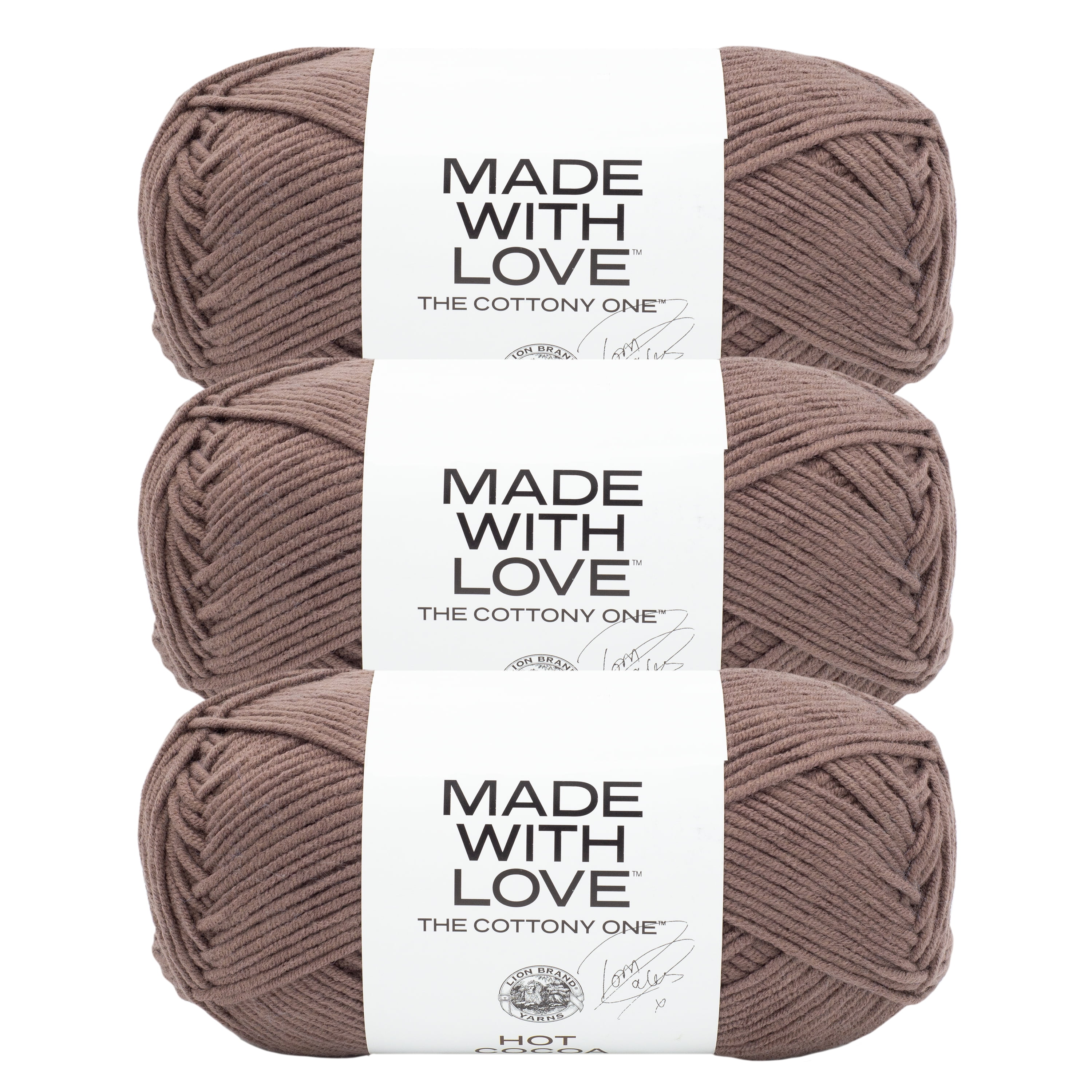 Lion Brand Yarn Tom Daley - The Cottony One Hot Cocoa Medium Cotton ...