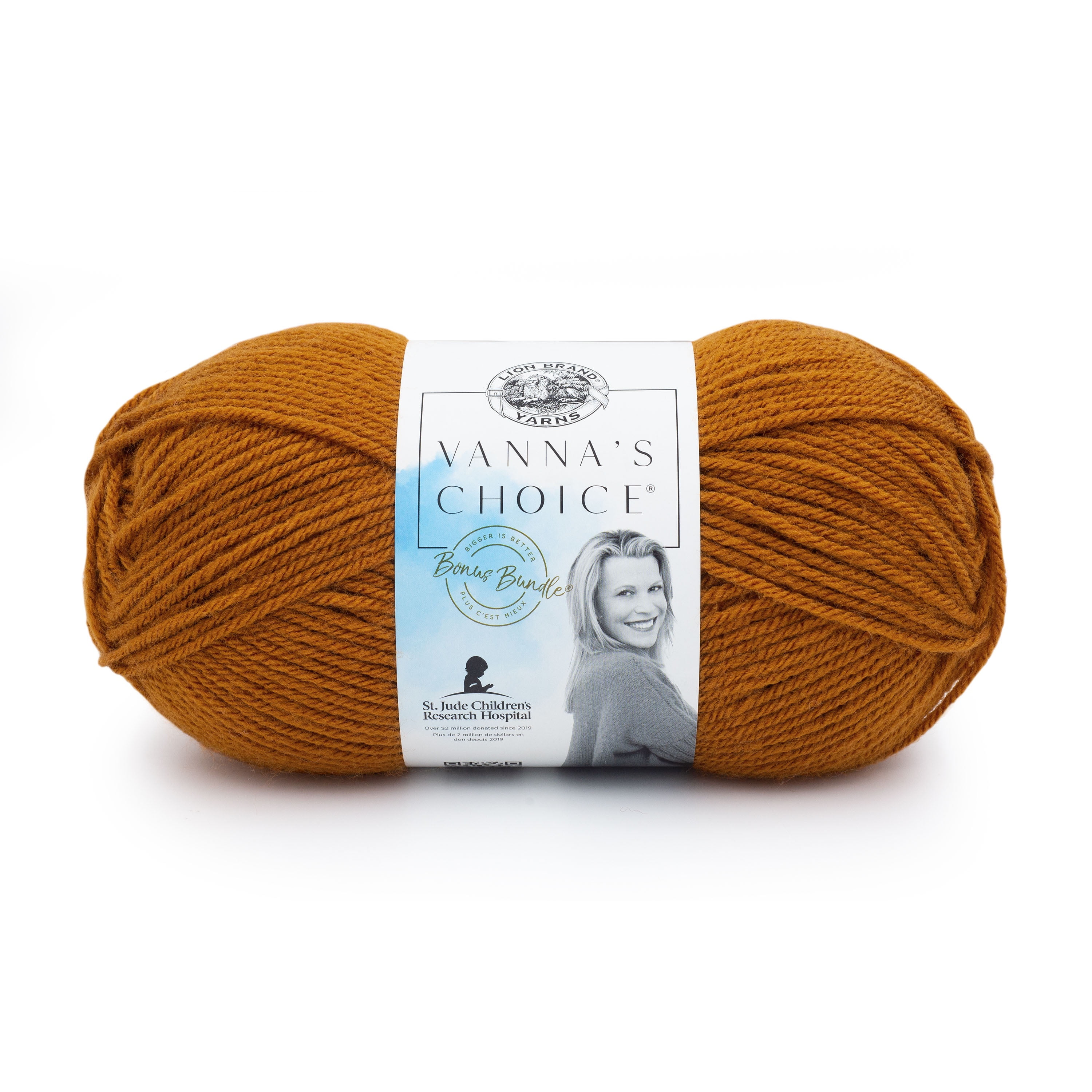 Lion Brand Yarn Vanna's Choice Bonus Bundle Rust Medium Acrylic Orange ...