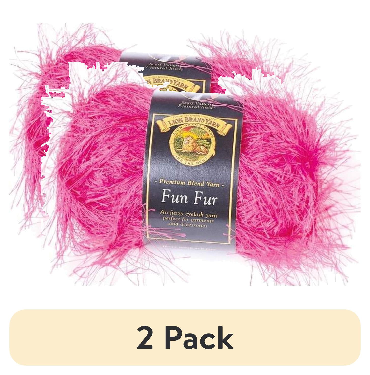 (2 pack) Lion Brand Yarns Fun Fur Yarn, 1 Each - Walmart.com