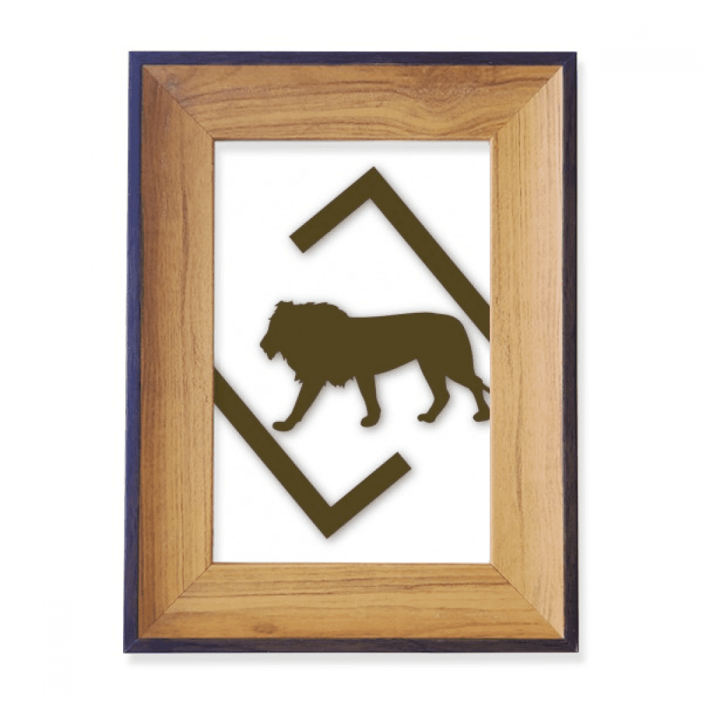 Lion Center King Prey Photo Frame Exhibition Display Art Desktop ...