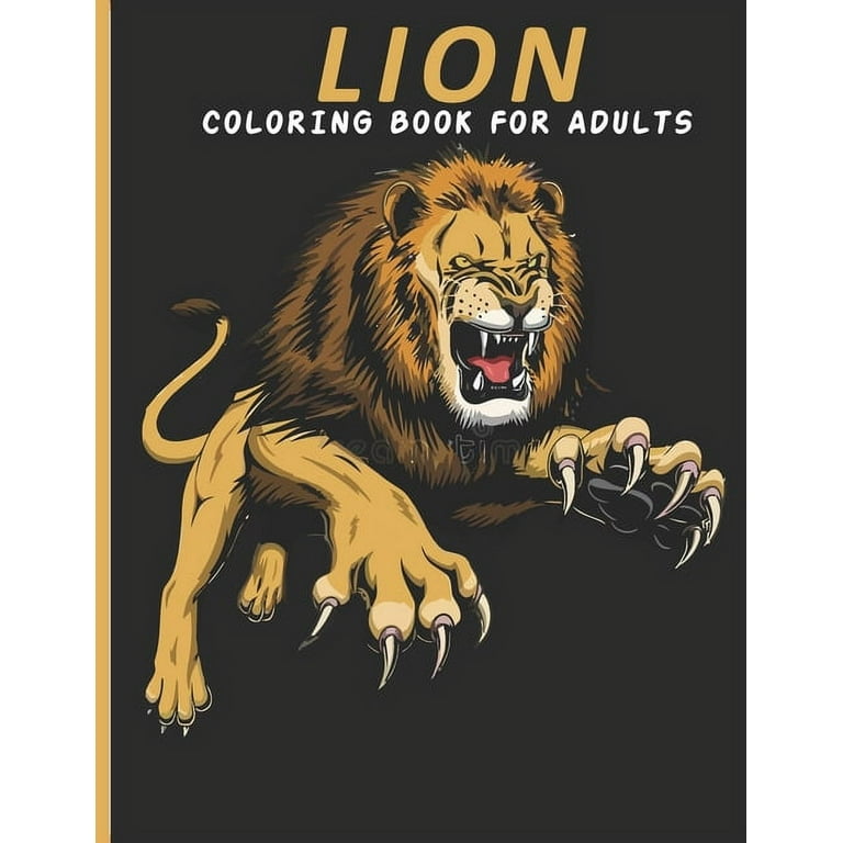 adult lion coloring pages